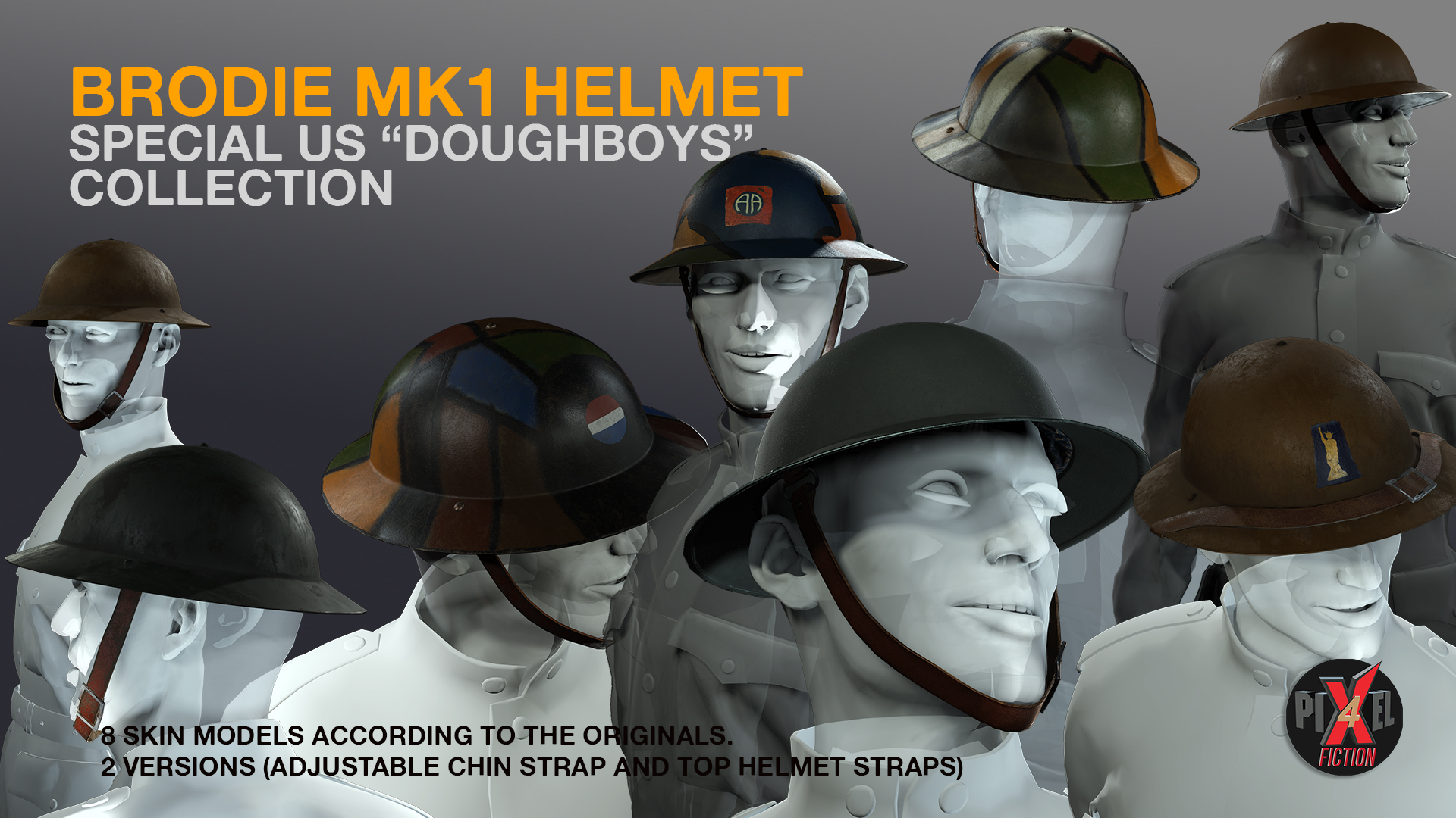 Brodie Helmet MK1 Collection - Character Creator/Accessory - Reallusion ...