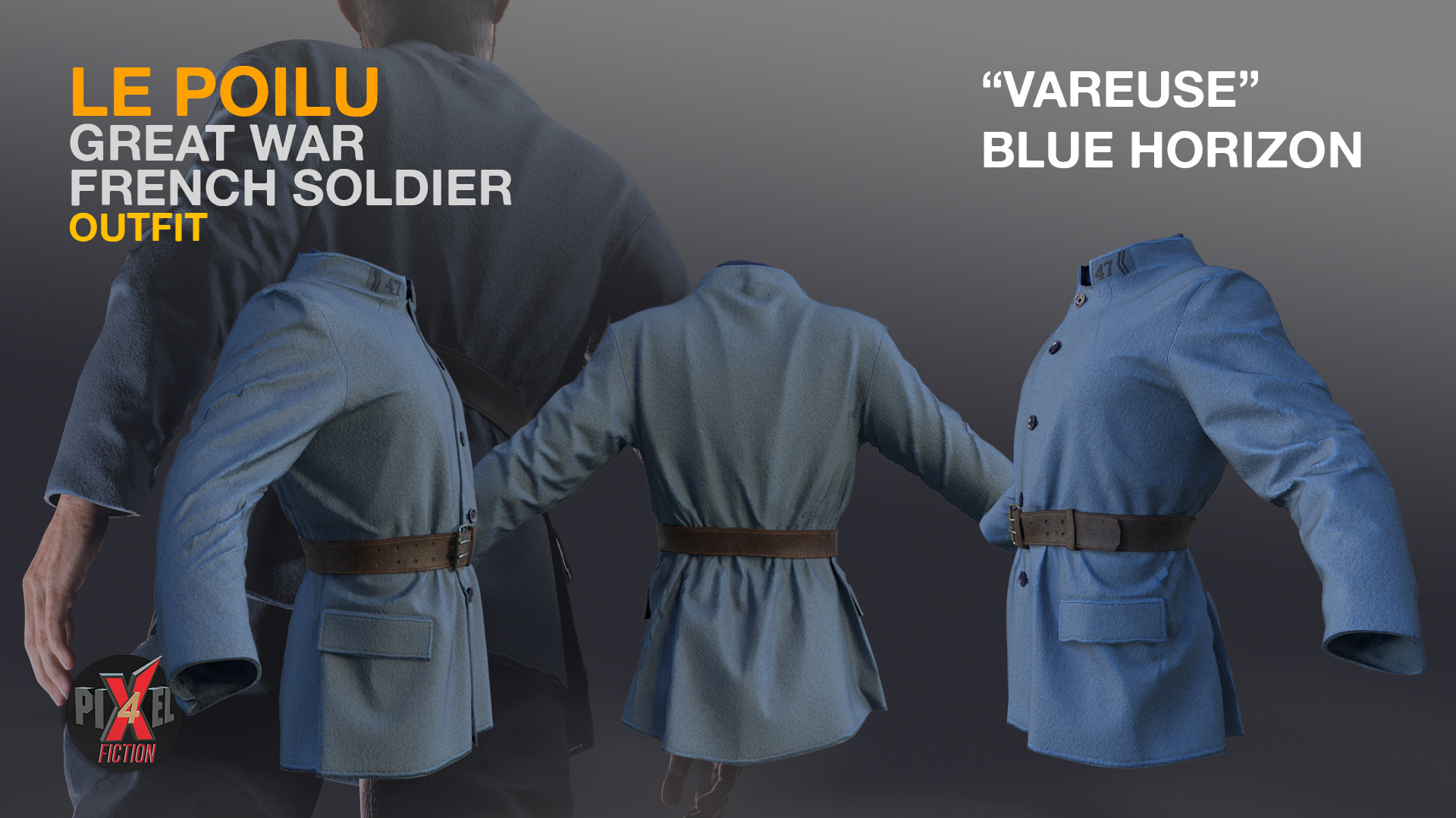 Great War French Soldier Outfit - Character Creator/Outfit - Reallusion ...