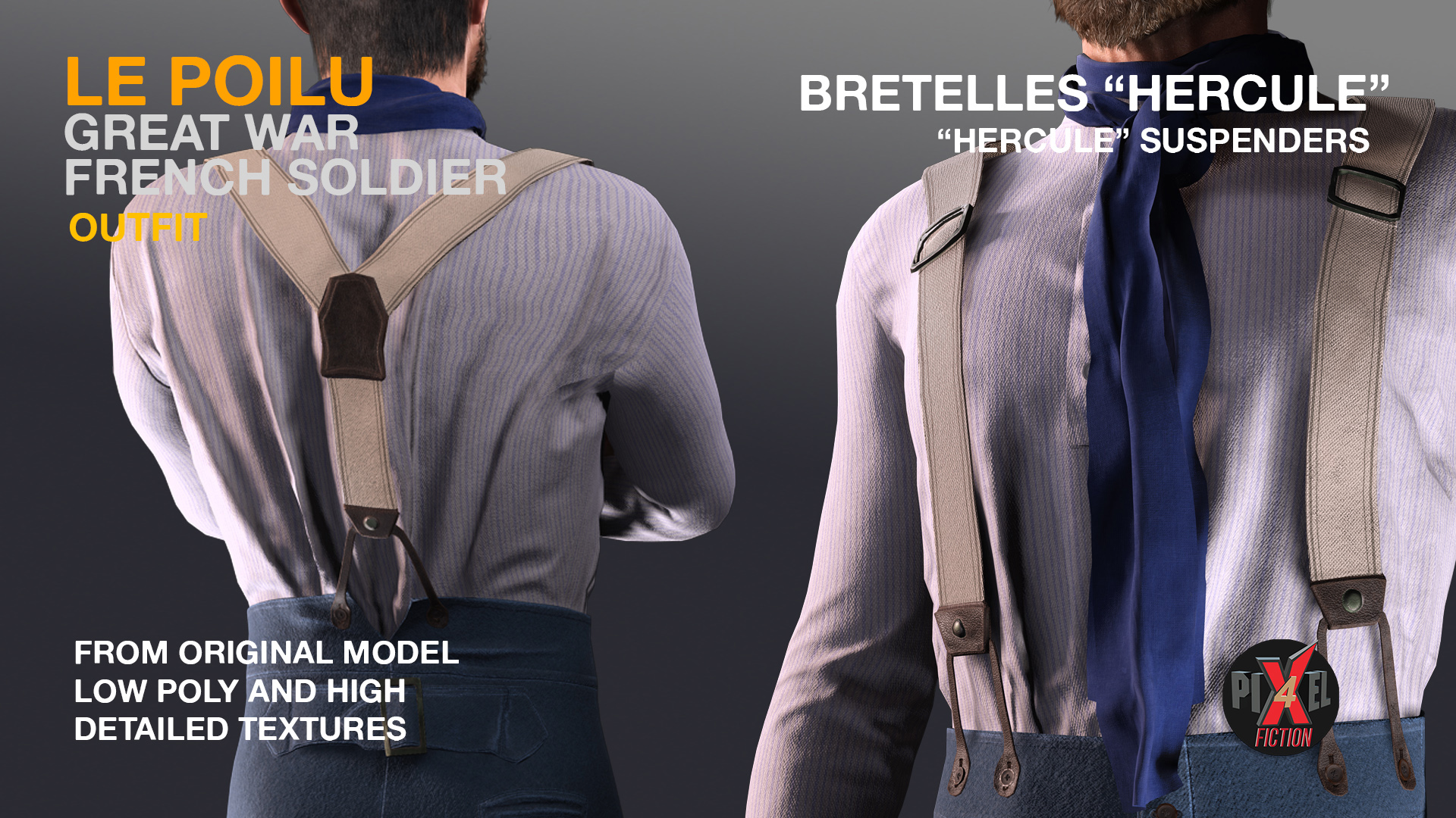 Great War French Soldier Outfit - Character Creator/Outfit - Reallusion ...