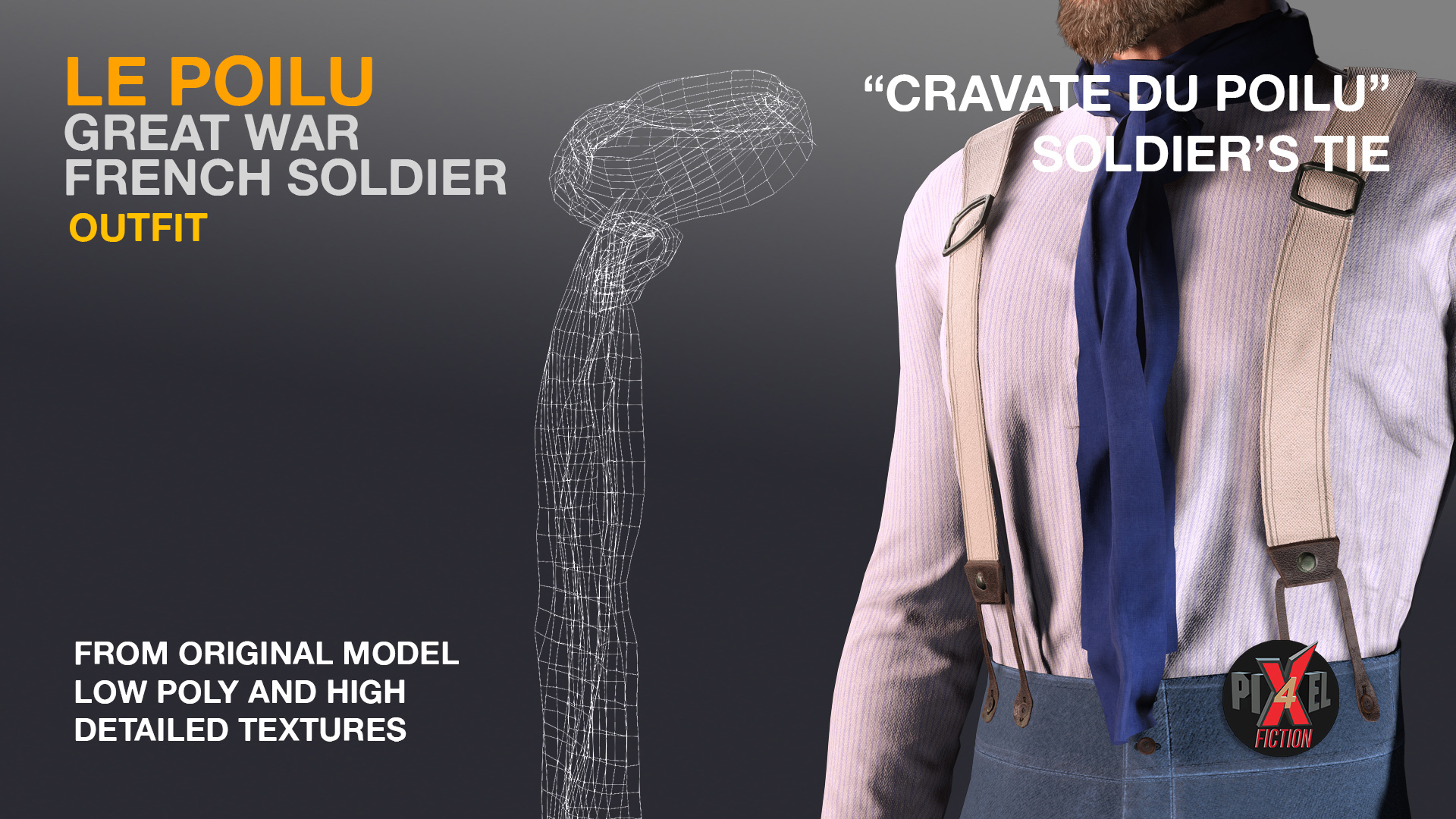 Great War French Soldier Outfit - Character Creator/Outfit - Reallusion ...