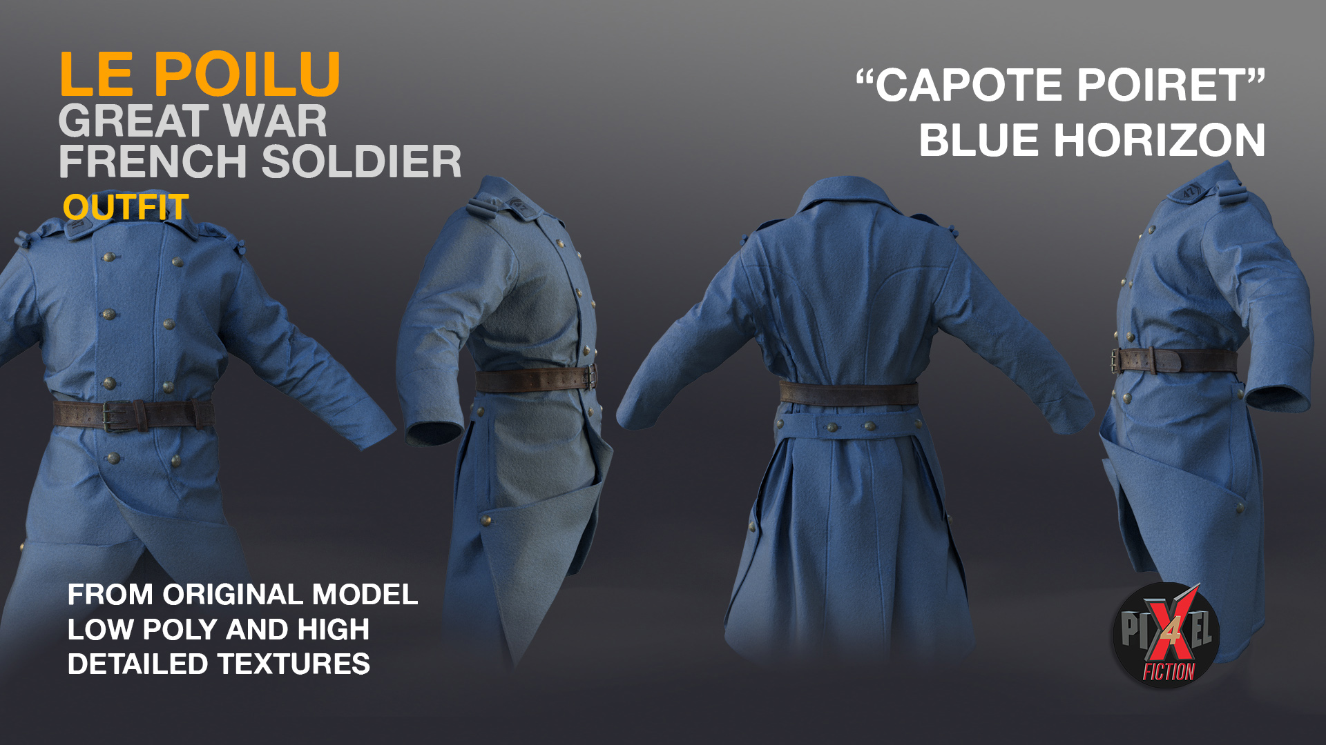 Great War French Soldier Outfit - Character Creator/Outfit - Reallusion ...