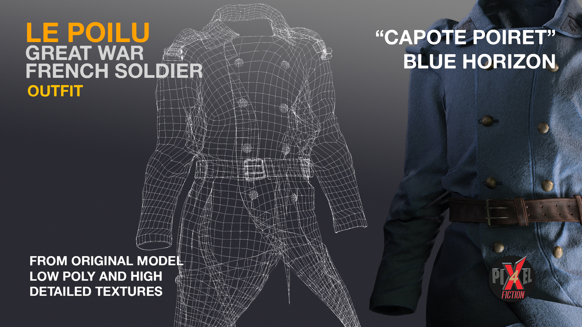 Great War French Soldier Outfit - Character Creator/Outfit - Reallusion ...