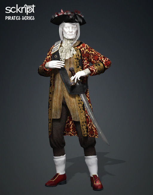 Sckript Pirates Series - Pirate 002 - Character Creator/Outfit ...