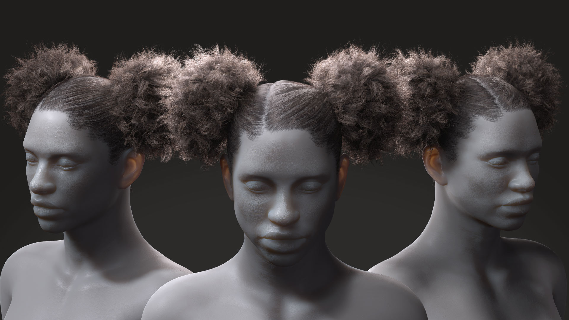 Puff Ball Hair - Character Creator/Hair - Reallusion Content Store