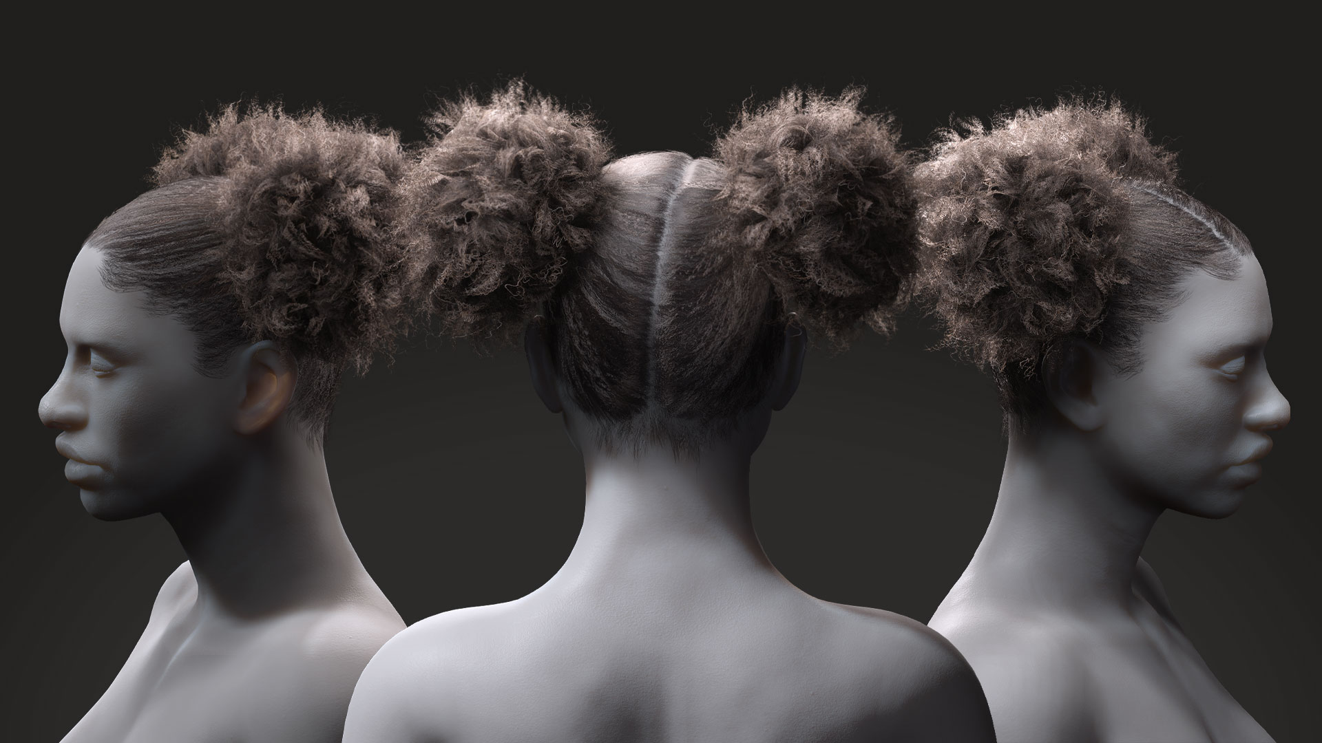 Puff Ball Hair - Character Creator/Hair - Reallusion Content Store