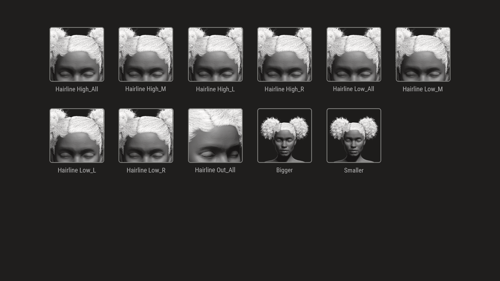 Puff Ball Hair - Character Creator/Hair - Reallusion Content Store