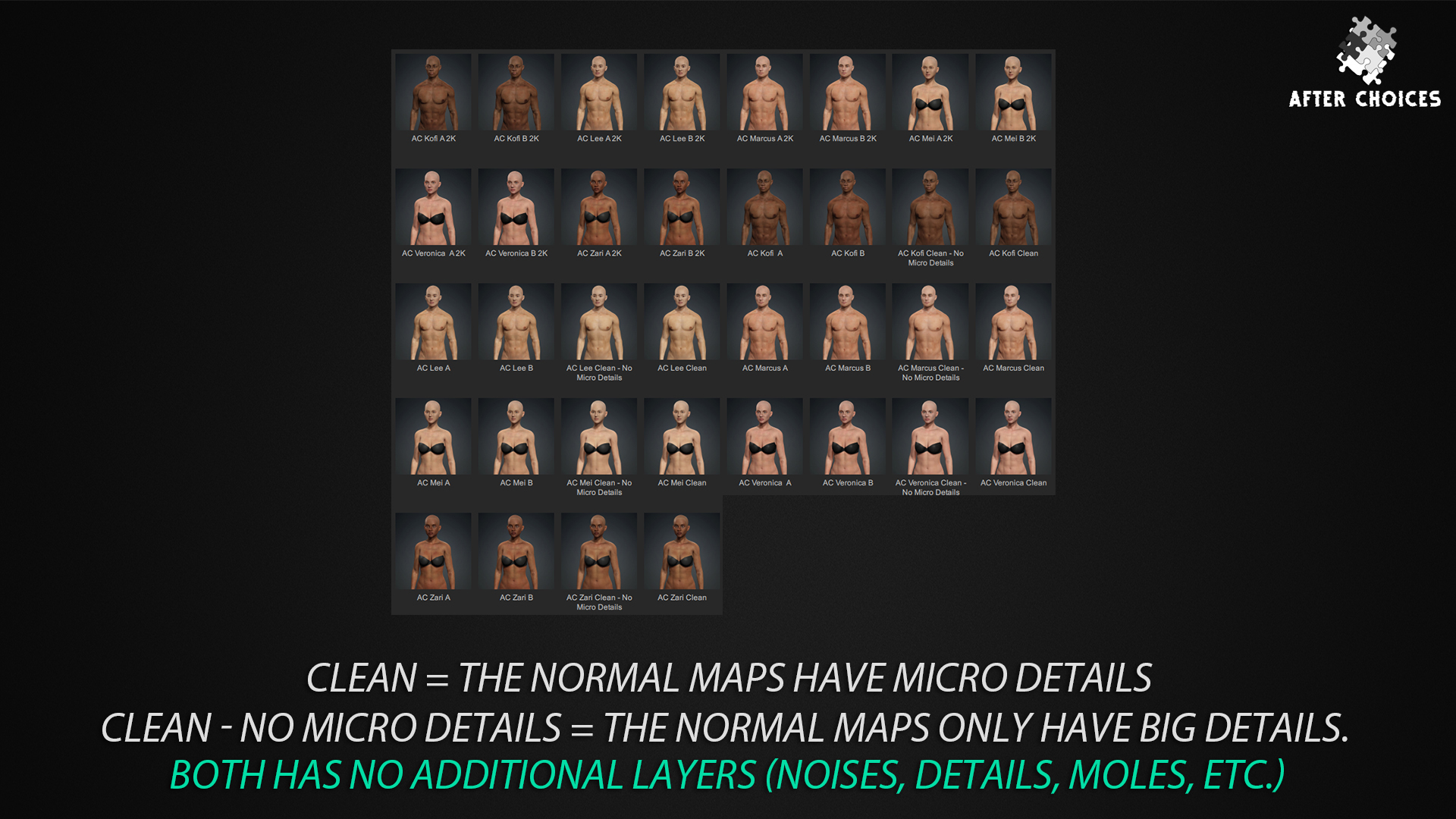AC Natural Human Skin -SkinGen Presets & Characters - Character Creator ...