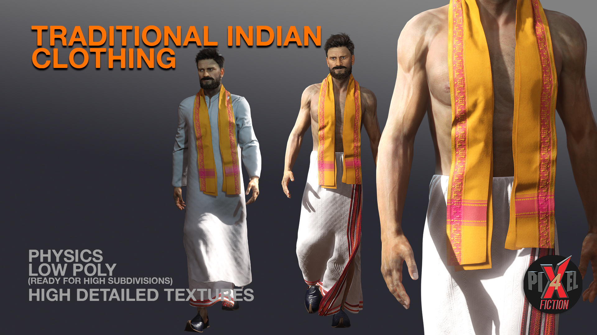 Indian Traditional Clothing - Character Creator/Outfit - Reallusion ...