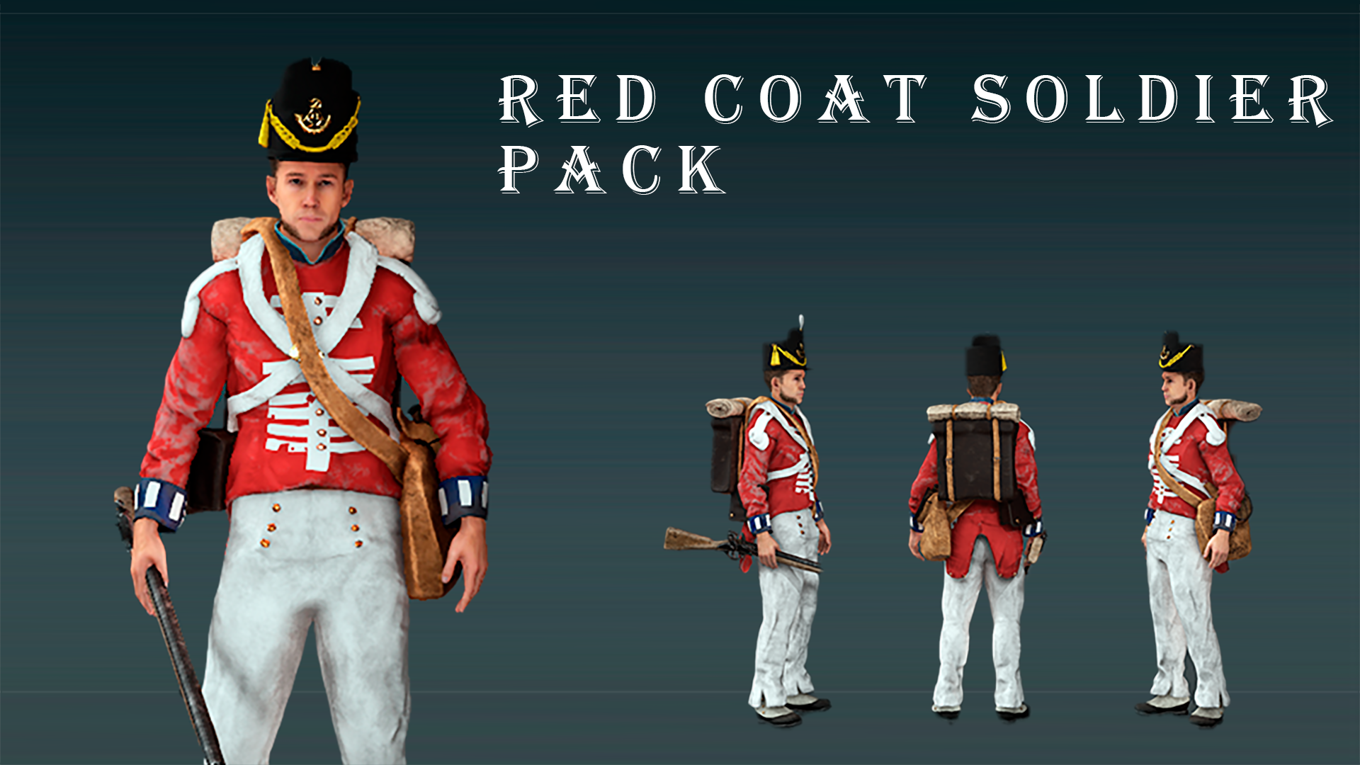Red Coat Soldier Pack - Character Creator/Outfit - Reallusion Content Store