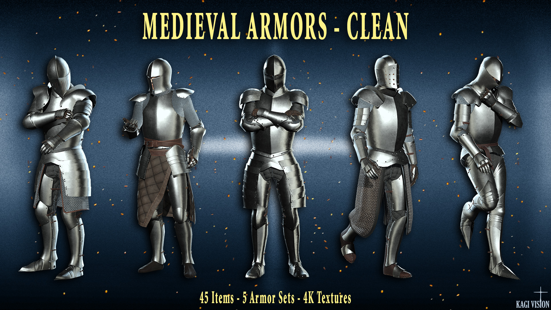 Medieval Armors - Clean Bundle - Character Creator/Outfit - Reallusion ...
