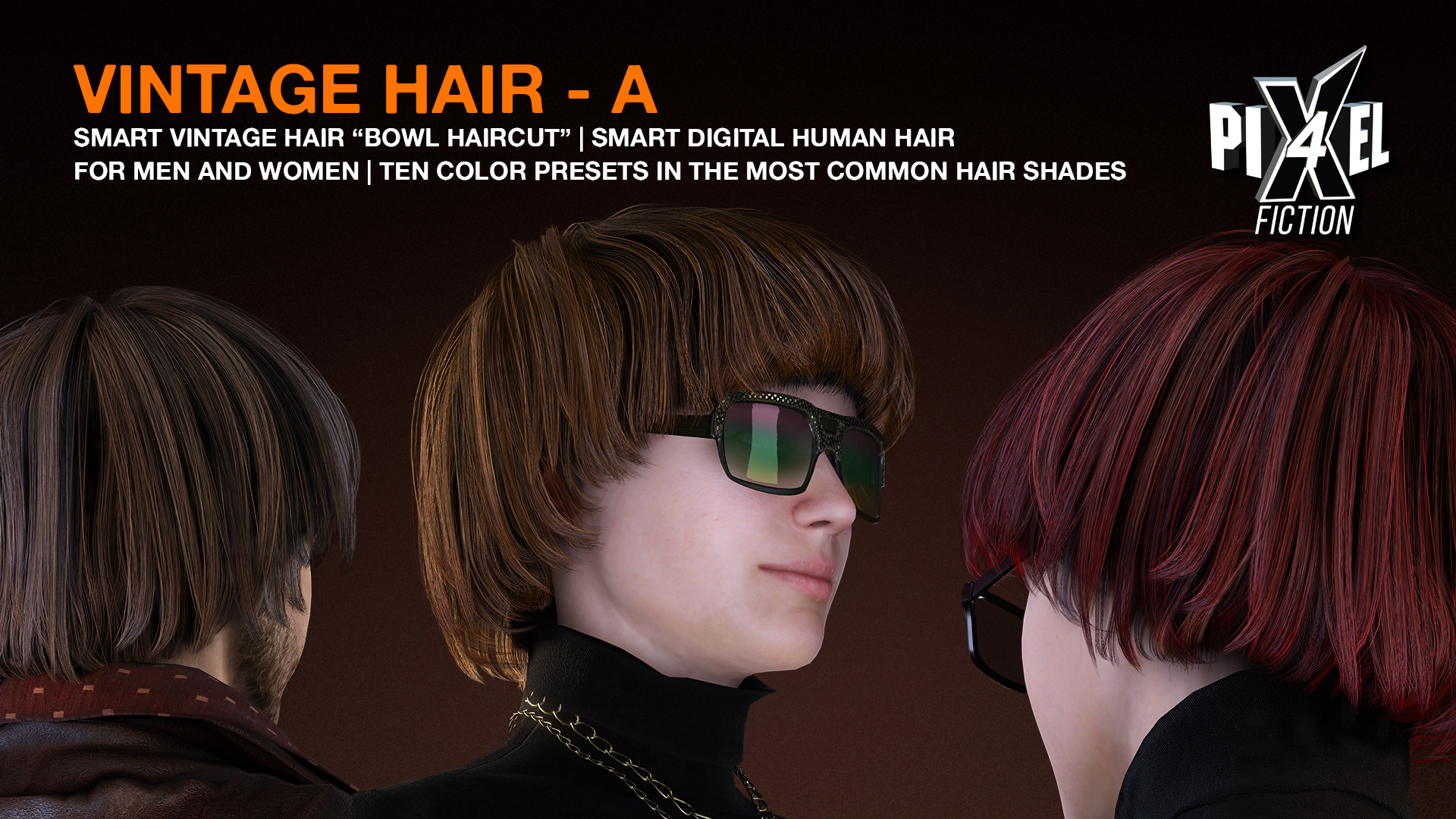 Vintage Hair A - Character Creator/Hair - Reallusion Content Store