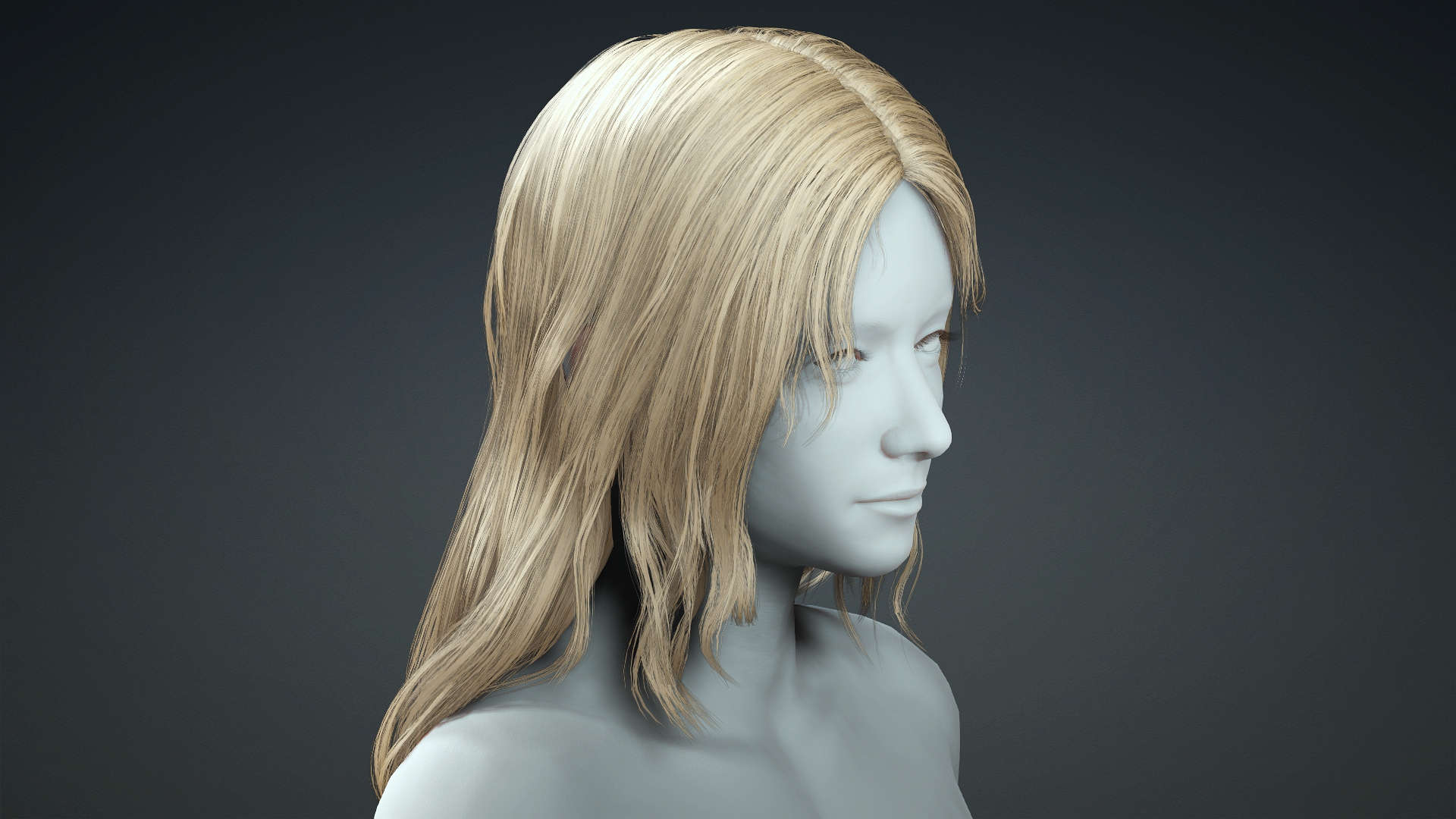 long_hair_2 - Character Creator/Hair - Reallusion Content Store