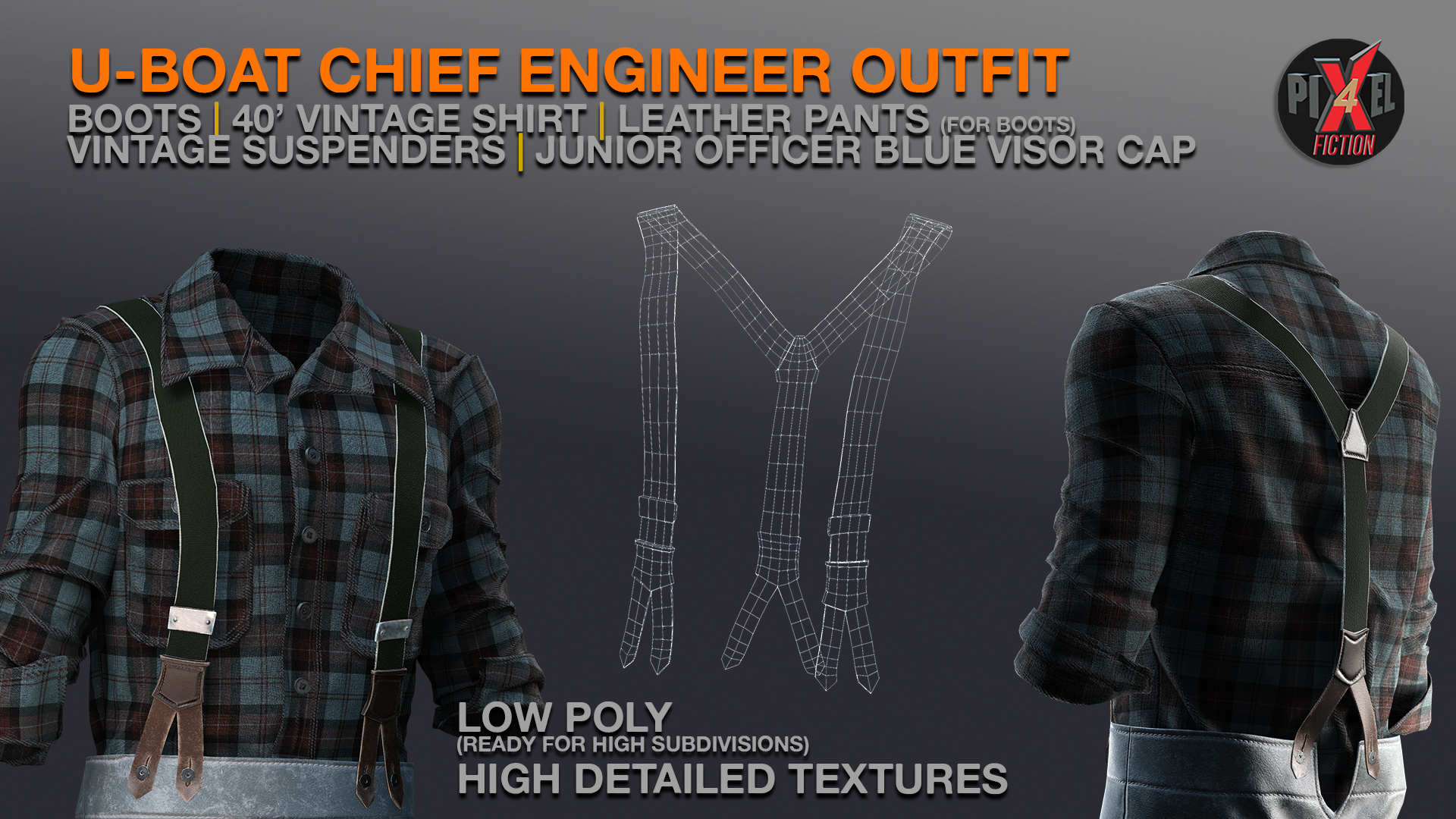 U-Boat Chief Engineer Dress - Character Creator/Outfit - Reallusion ...