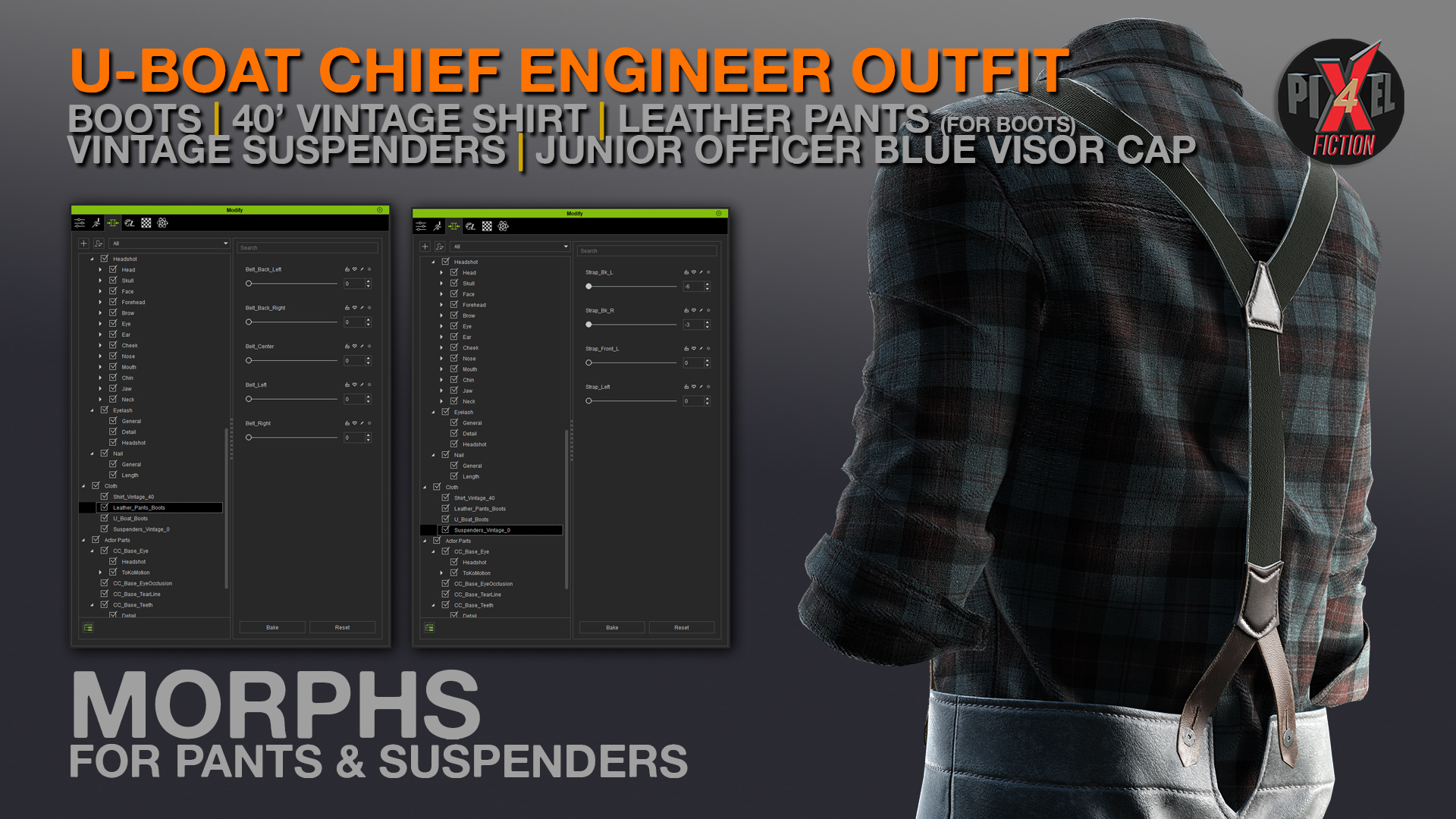 U-Boat Chief Engineer Dress - Character Creator/Outfit - Reallusion ...