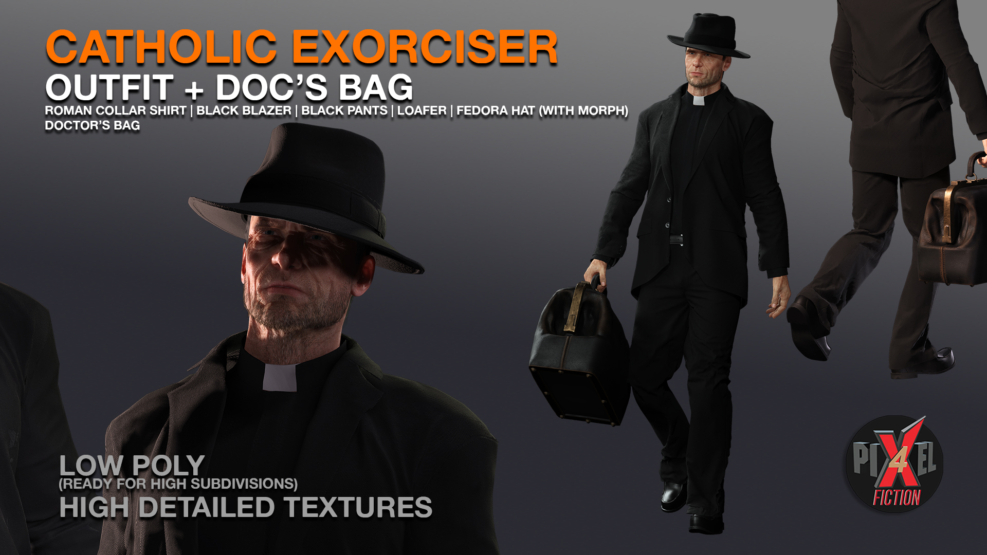 Catholic Exorciser - Character Creator/Outfit - Reallusion Content Store