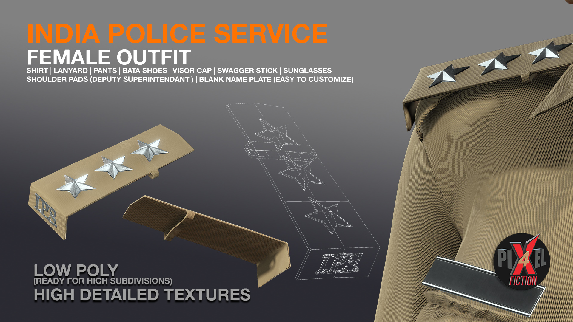 IPS India Police Officer Women Outfit - Character Creator/Outfit ...