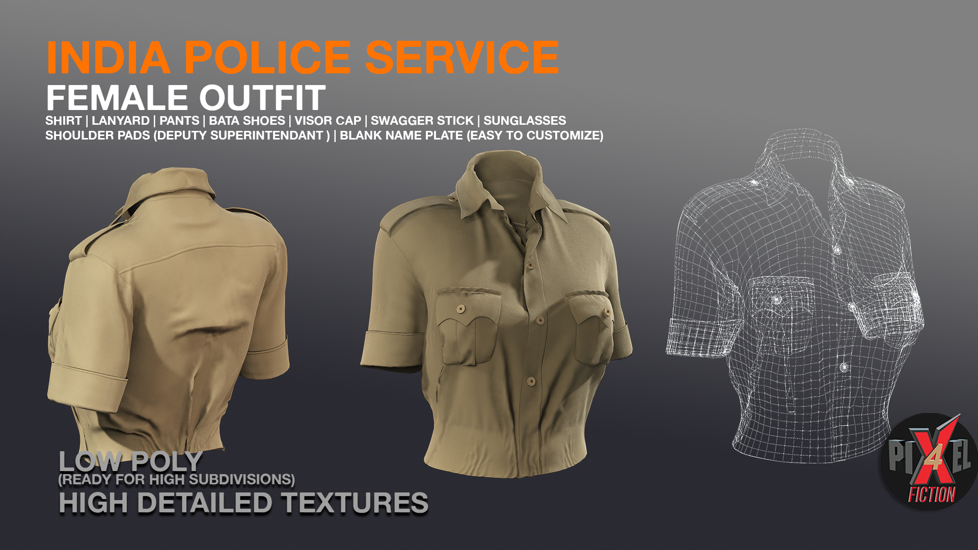 IPS India Police Officer Women Outfit - Character Creator/Outfit ...