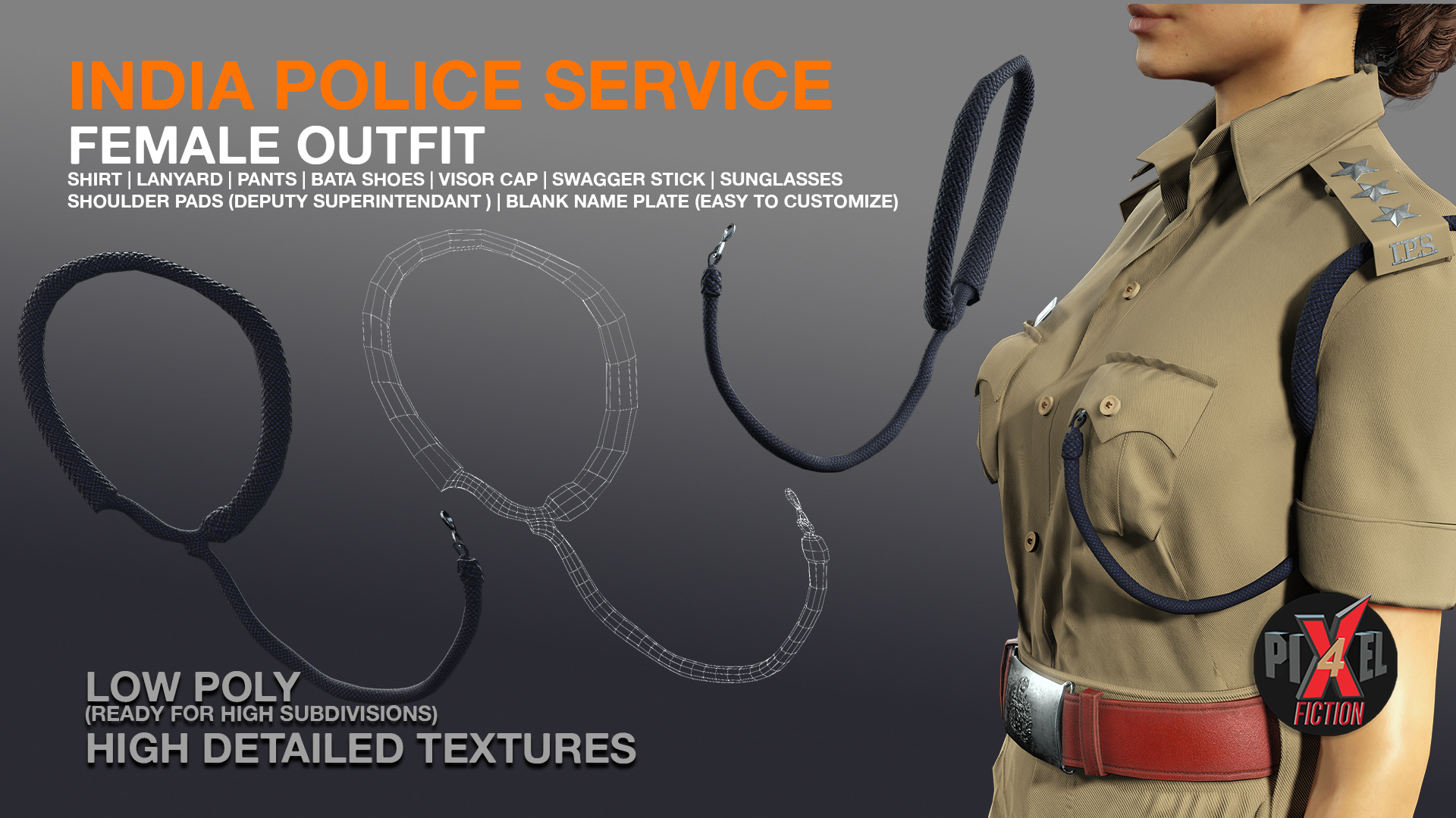 IPS India Police Officer Women Outfit - Character Creator/Outfit ...