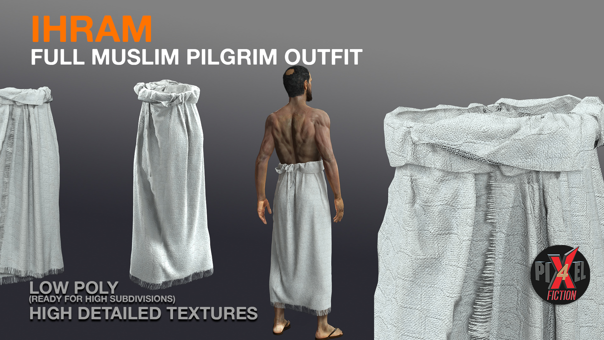Ihram - Muslim Pilgrim Complete Outfit - Character Creator/Outfit ...