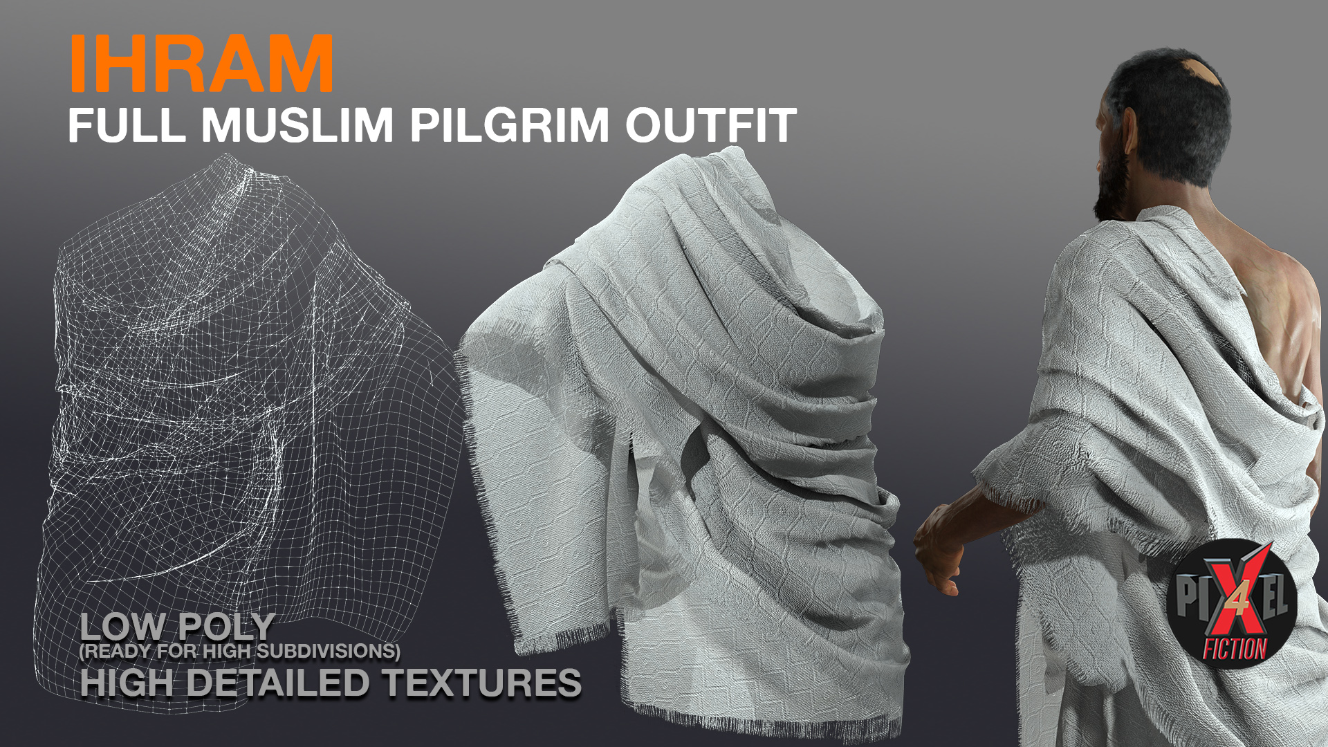 Ihram - Muslim Pilgrim Complete Outfit - Character Creator/Outfit ...