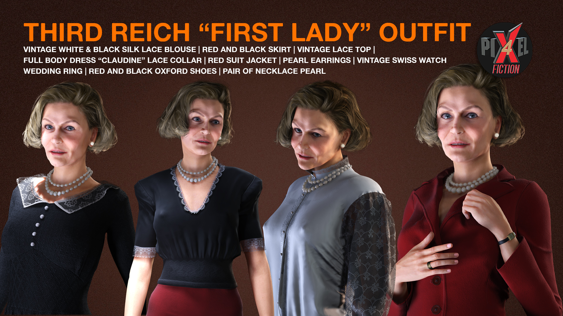 Third Reich First Lady Outfit - Character Creator/Outfit - Reallusion ...