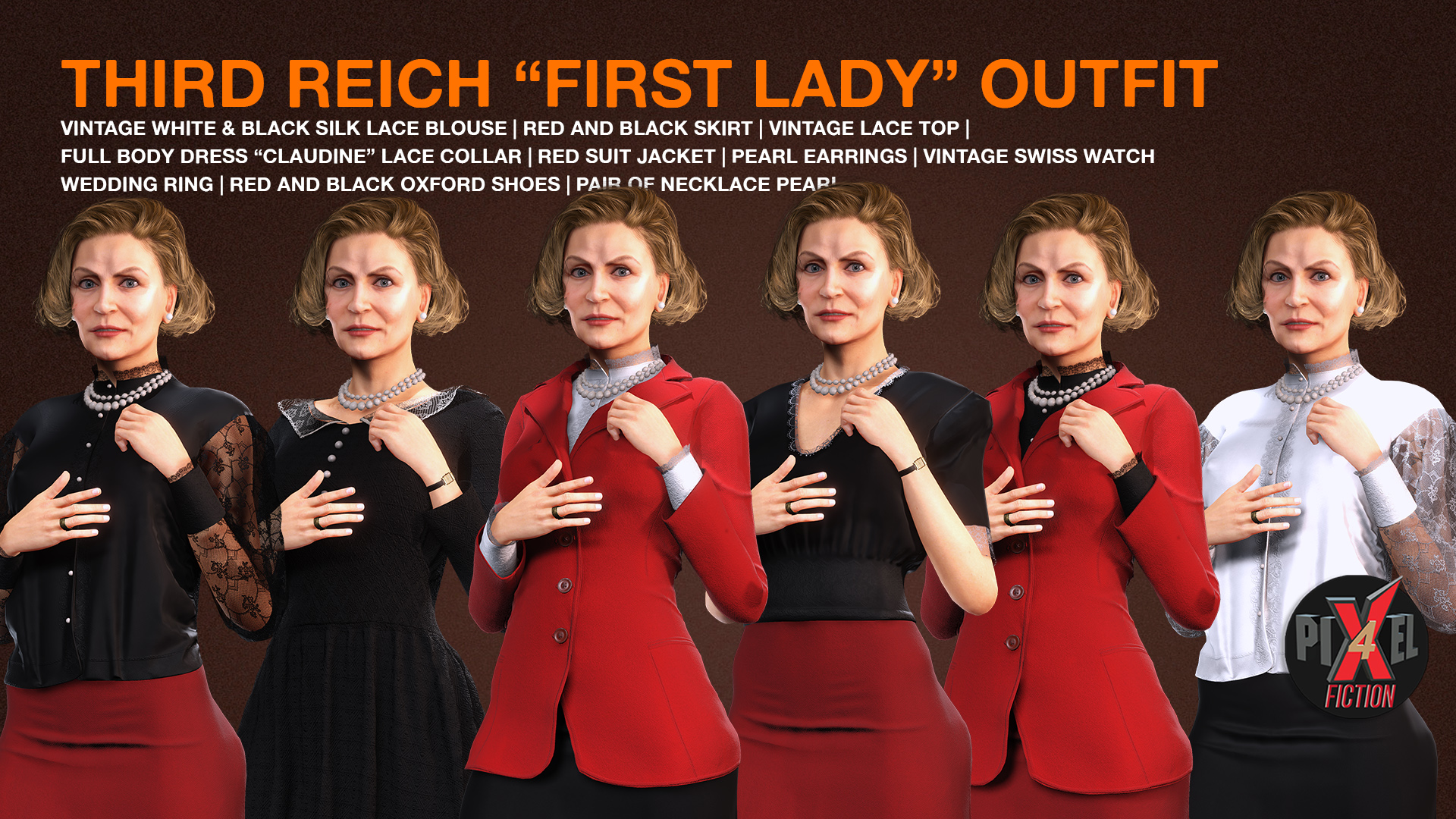 Third Reich First Lady Outfit - Character Creator/Outfit - Reallusion ...