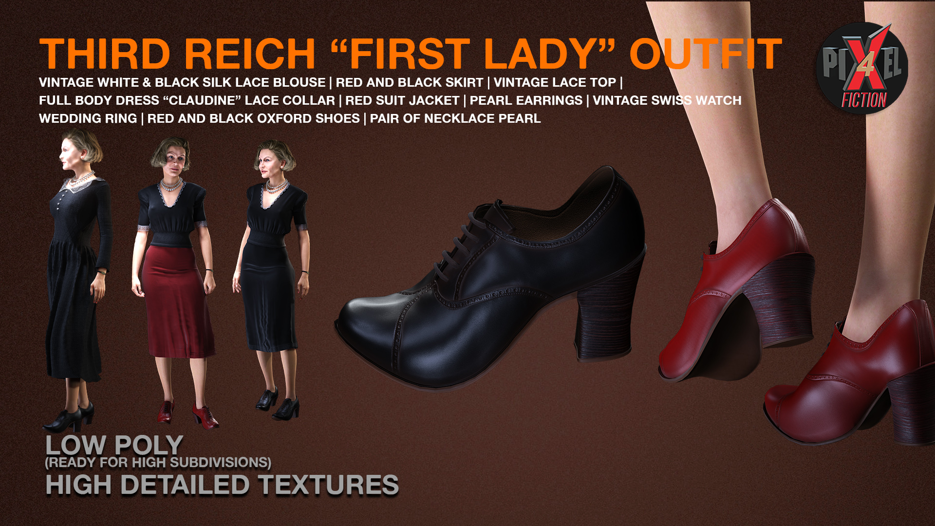 Third Reich First Lady Outfit - Character Creator/Outfit - Reallusion ...