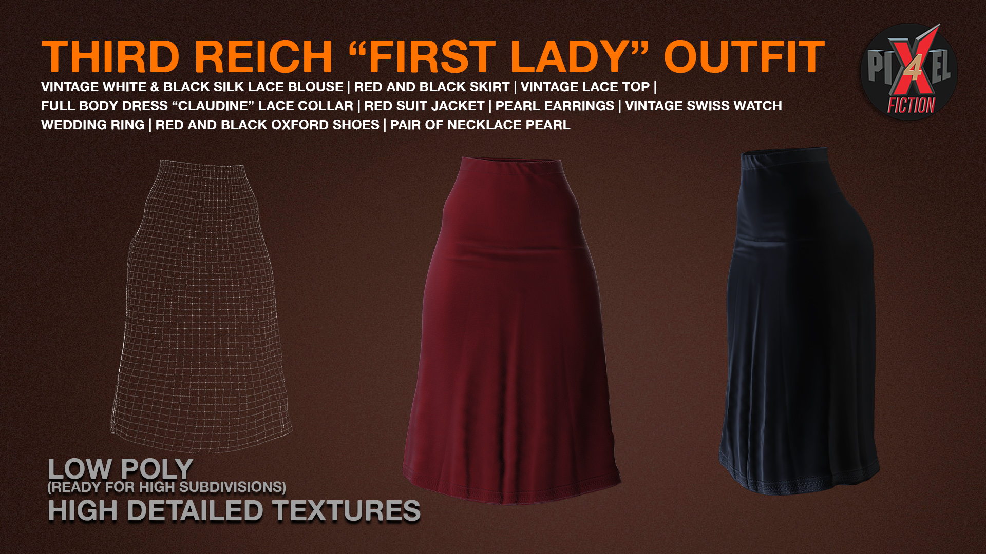 Third Reich First Lady Outfit - Character Creator/Outfit - Reallusion ...