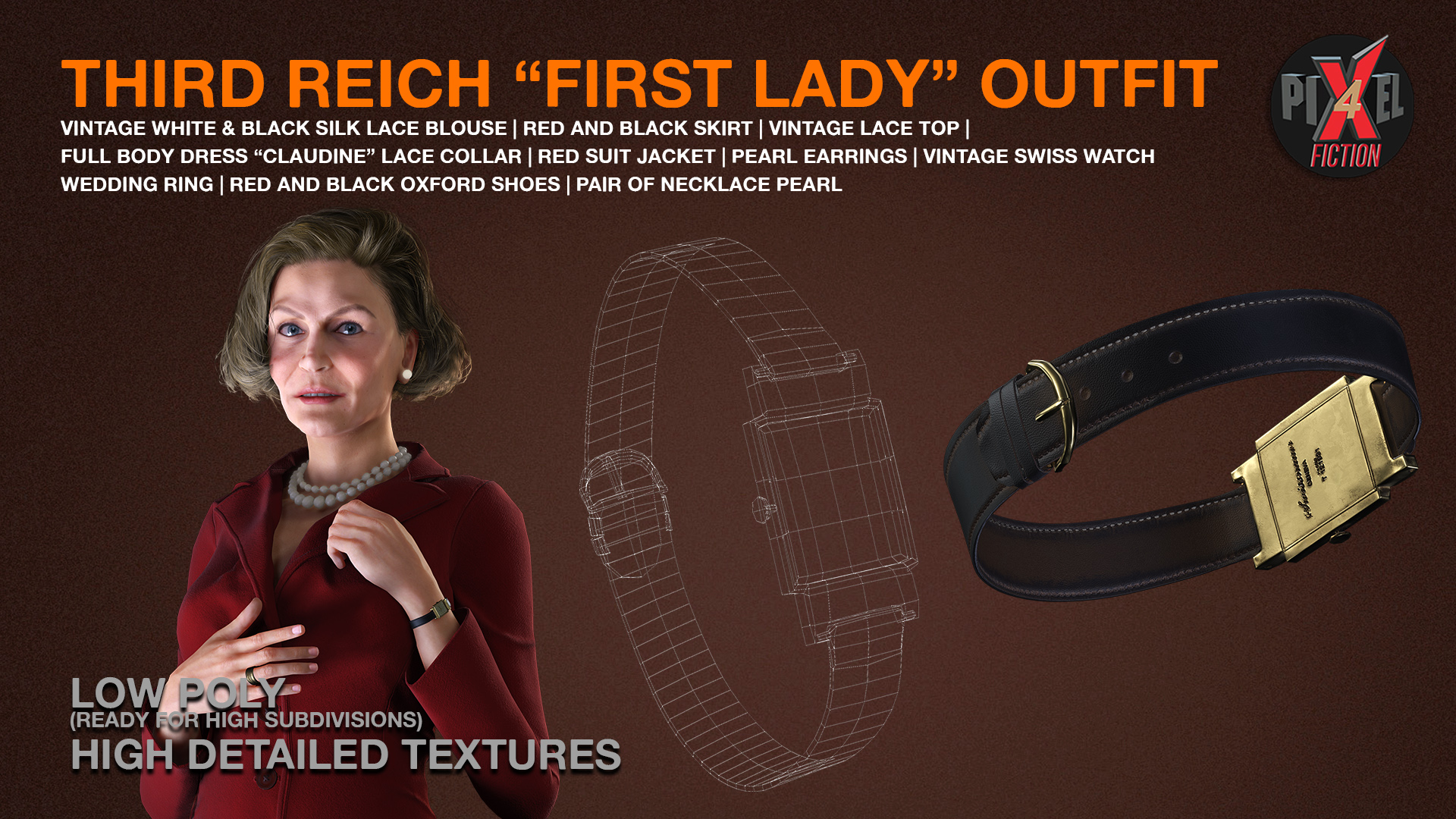 Third Reich First Lady Outfit - Character Creator/Outfit - Reallusion ...