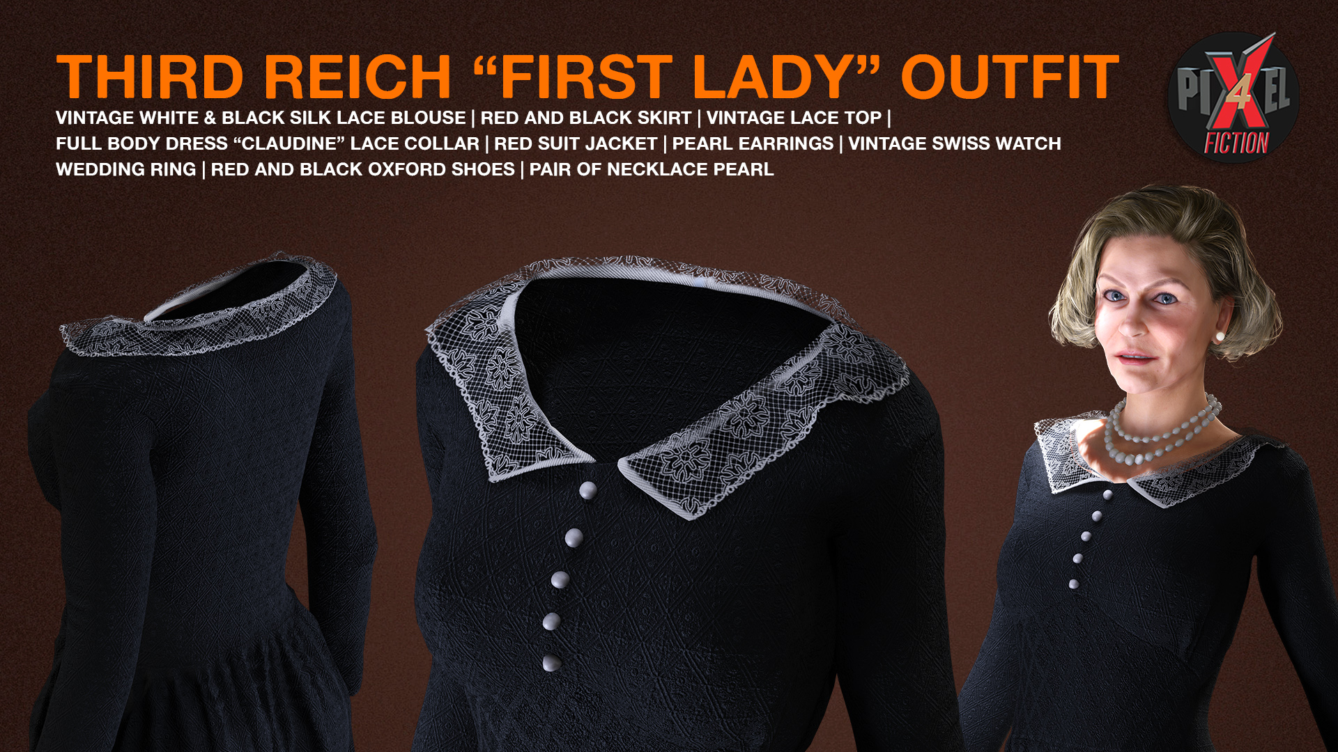 Third Reich First Lady Outfit - Character Creator/Outfit - Reallusion ...