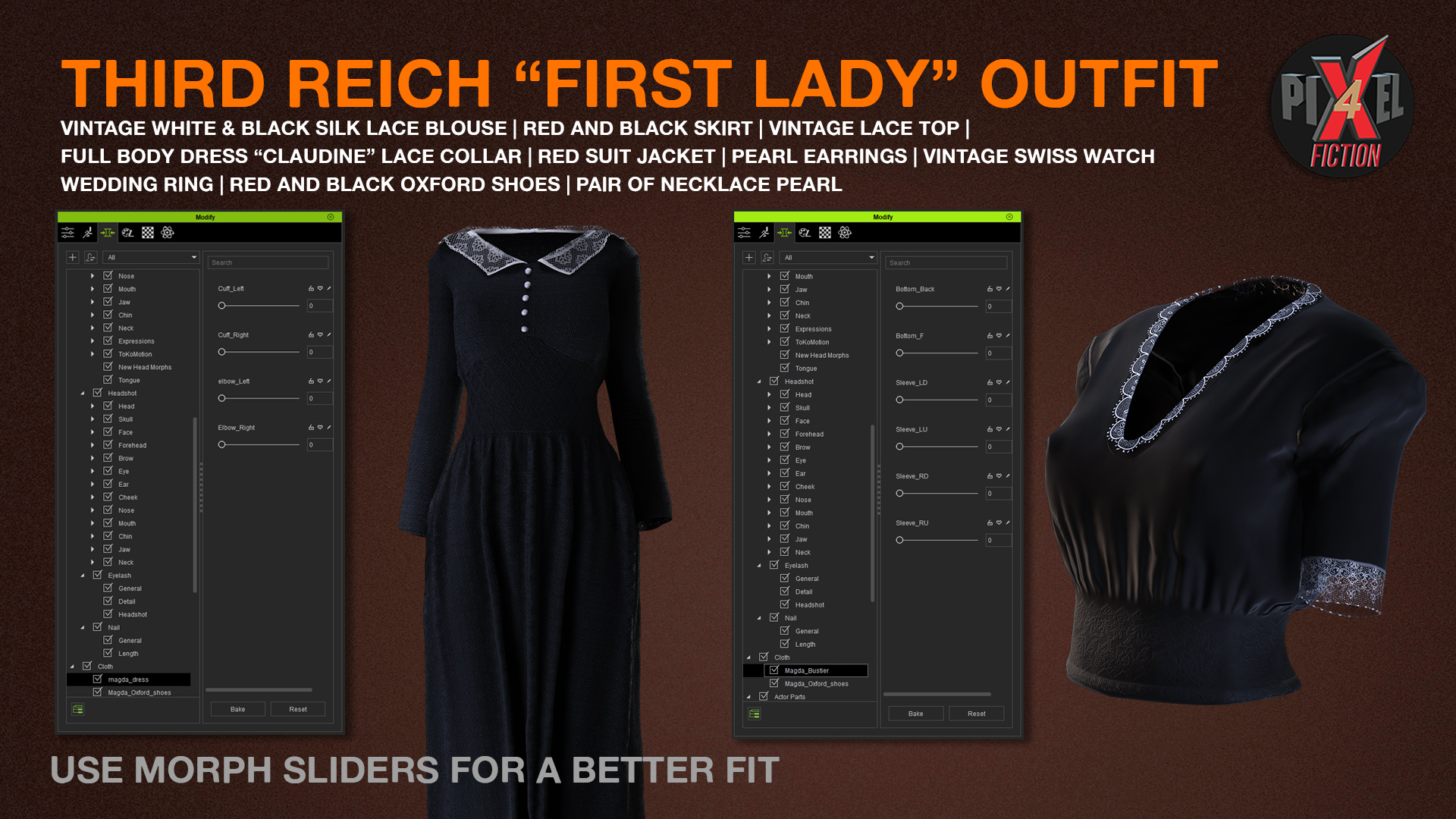 Third Reich First Lady Outfit - Character Creator/Outfit - Reallusion ...