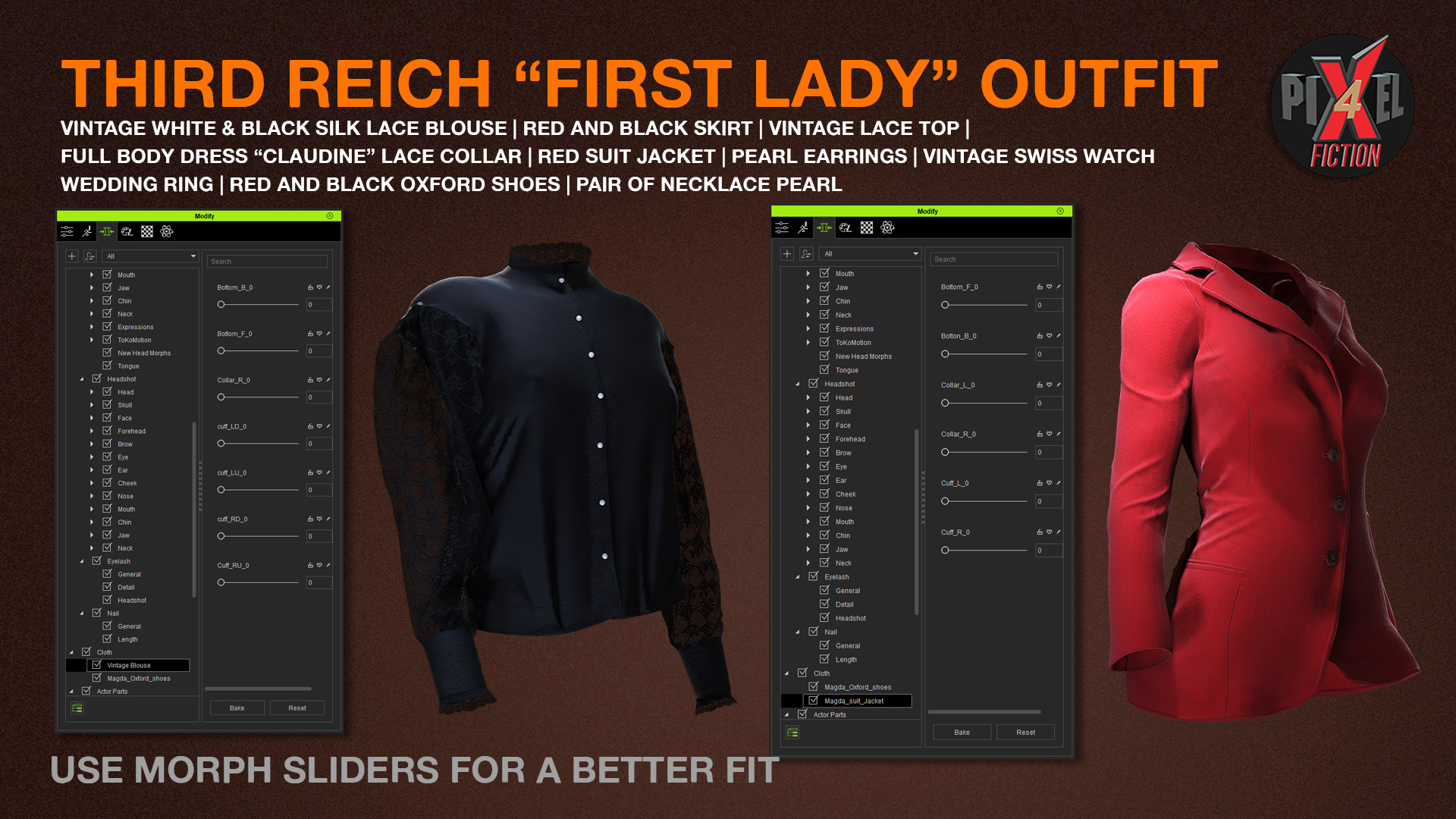 Third Reich First Lady Outfit - Character Creator/Outfit - Reallusion ...