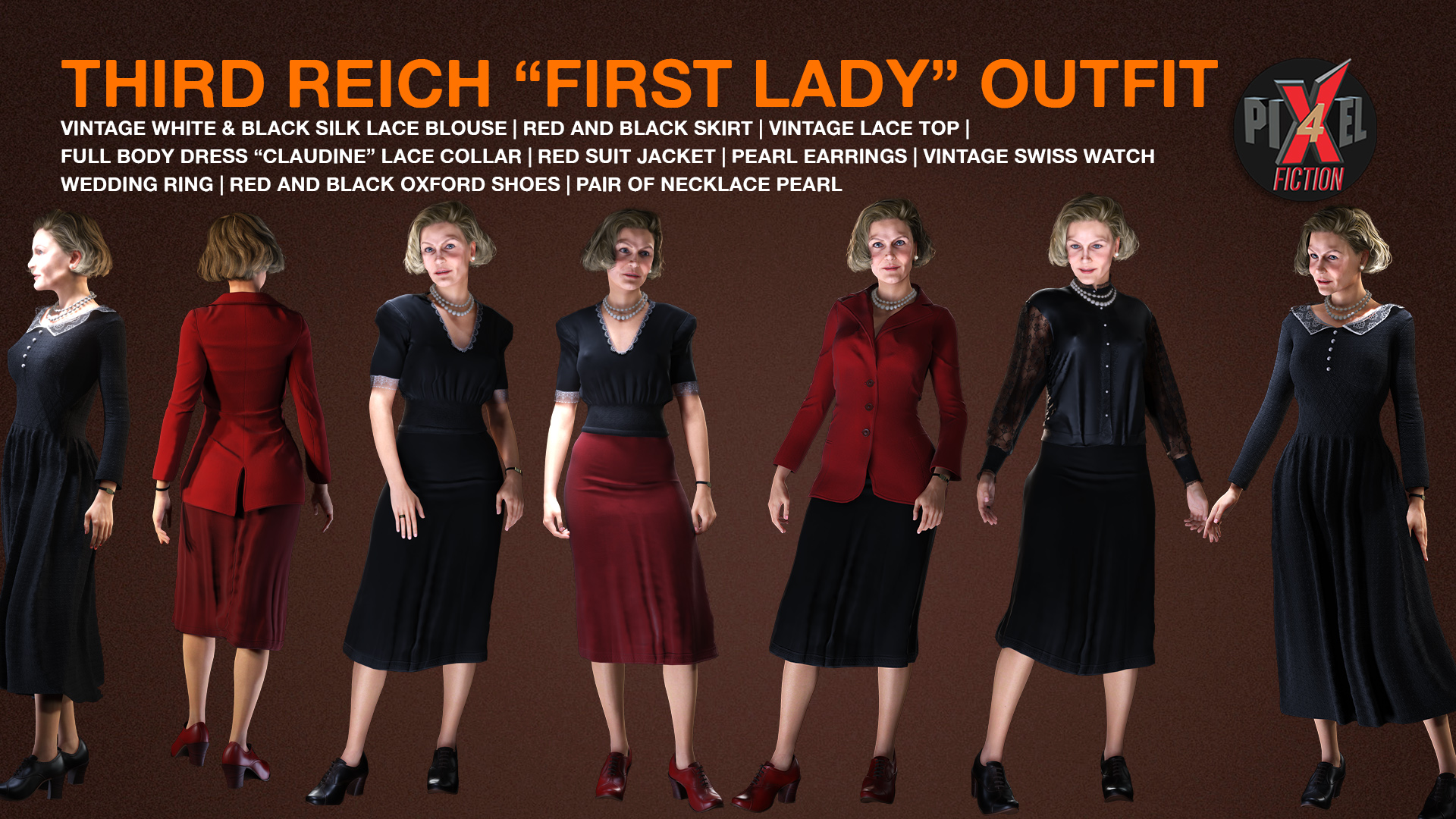 Third Reich First Lady Outfit - Character Creator/Outfit - Reallusion ...