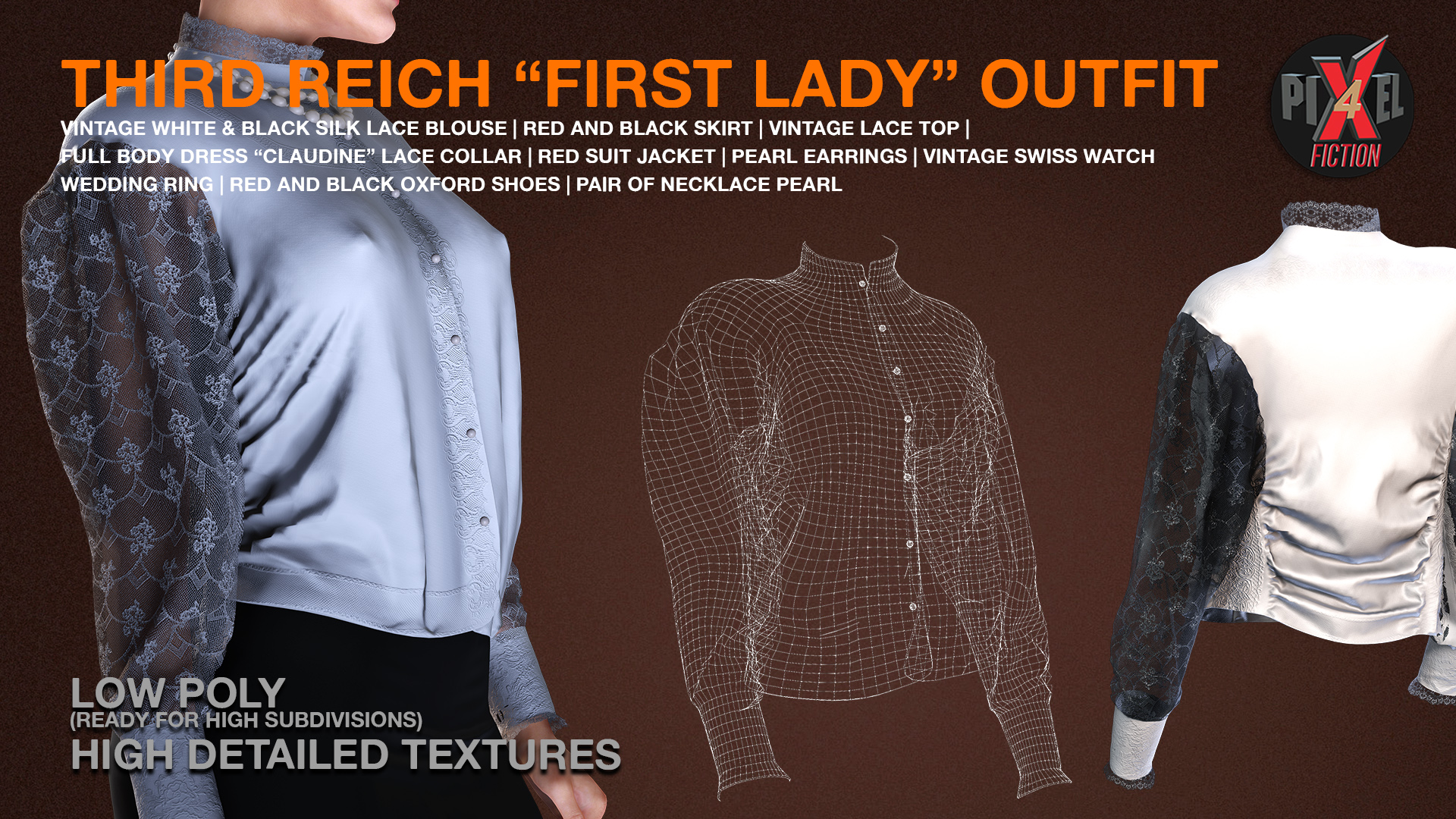 Third Reich First Lady Outfit - Character Creator/Outfit - Reallusion ...
