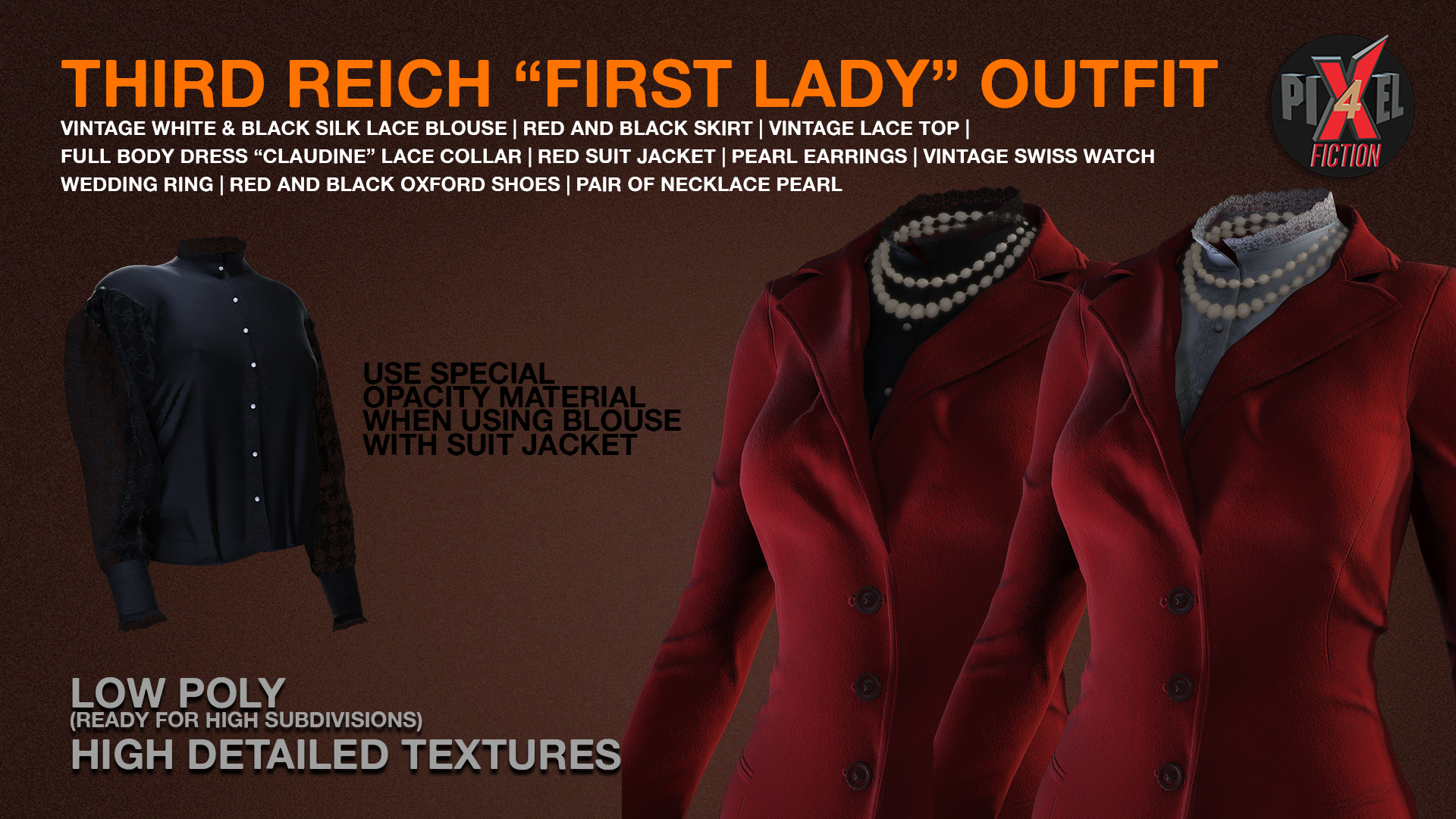 Third Reich First Lady Outfit - Character Creator/Outfit - Reallusion ...