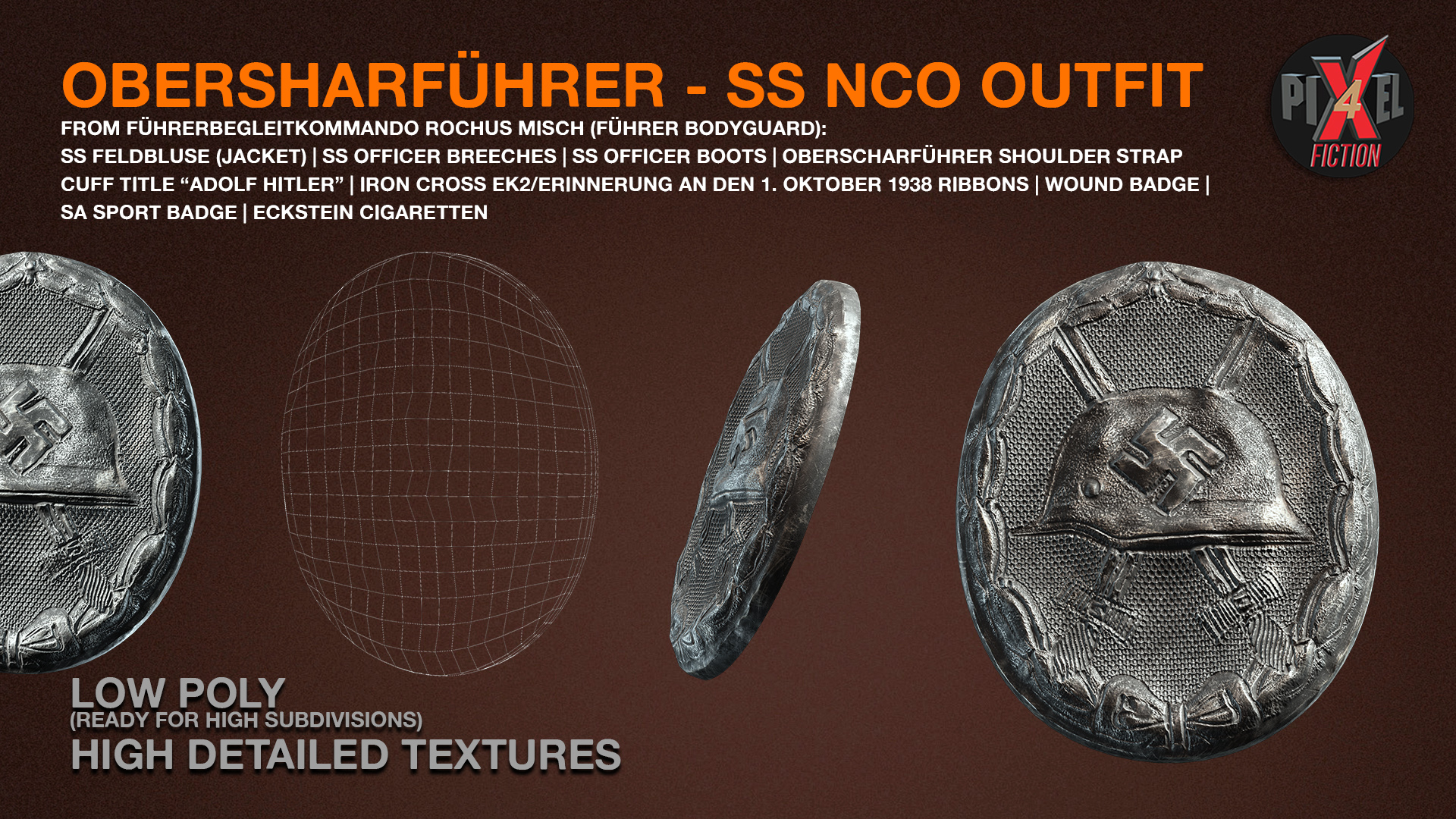 SS Oberscharfuhrer Staff Sergeant Outfit - Character Creator/Outfit ...
