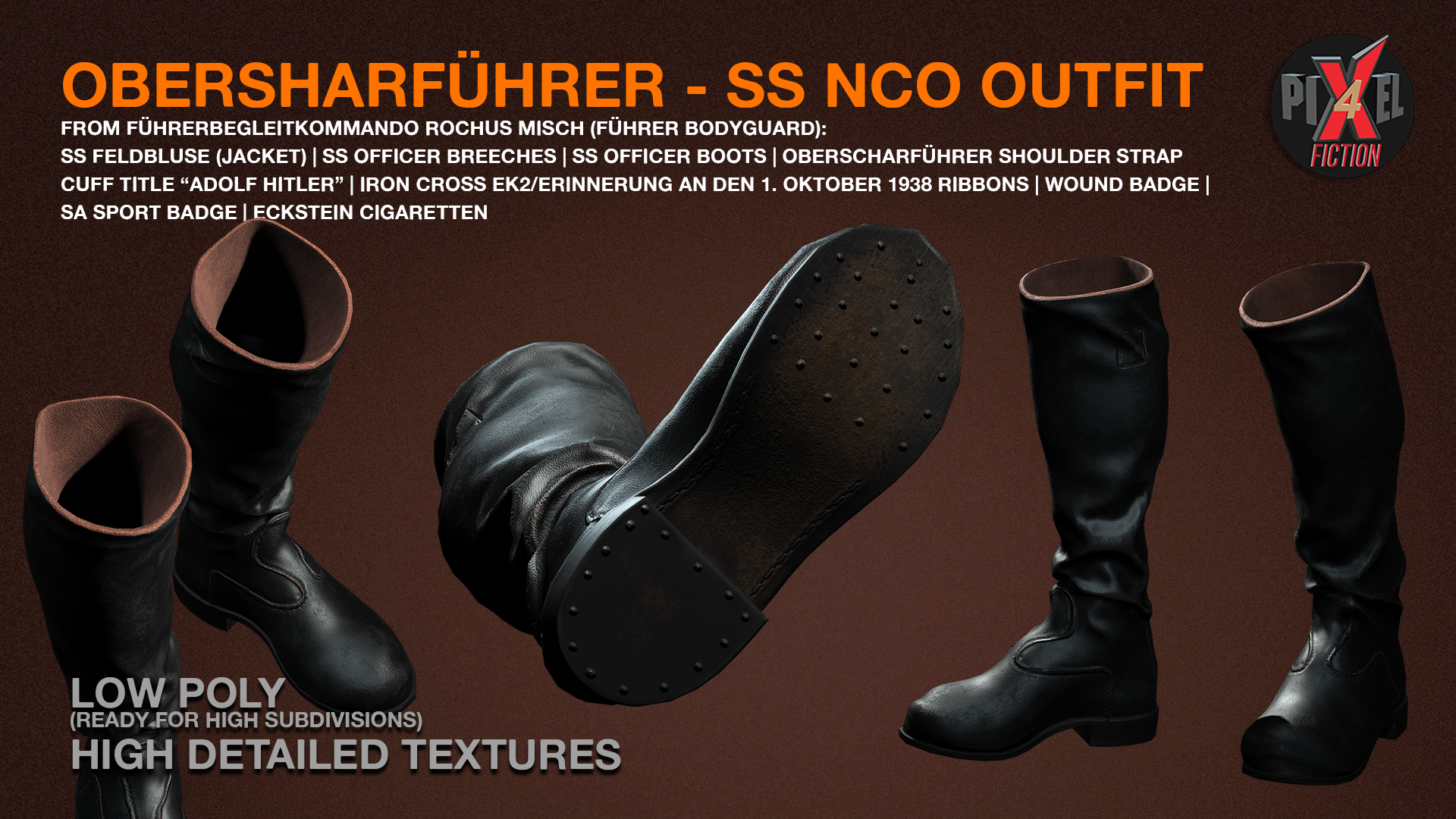 SS Oberscharfuhrer Staff Sergeant Outfit - Character Creator/Outfit ...