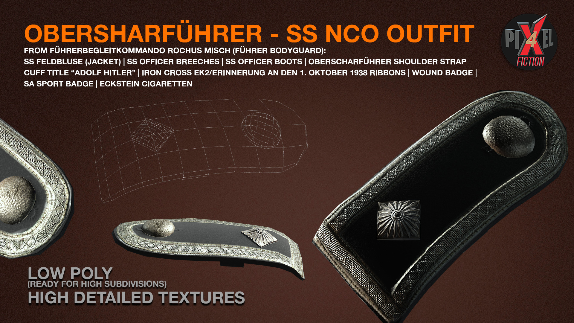 SS Oberscharfuhrer Staff Sergeant Outfit - Character Creator/Outfit ...