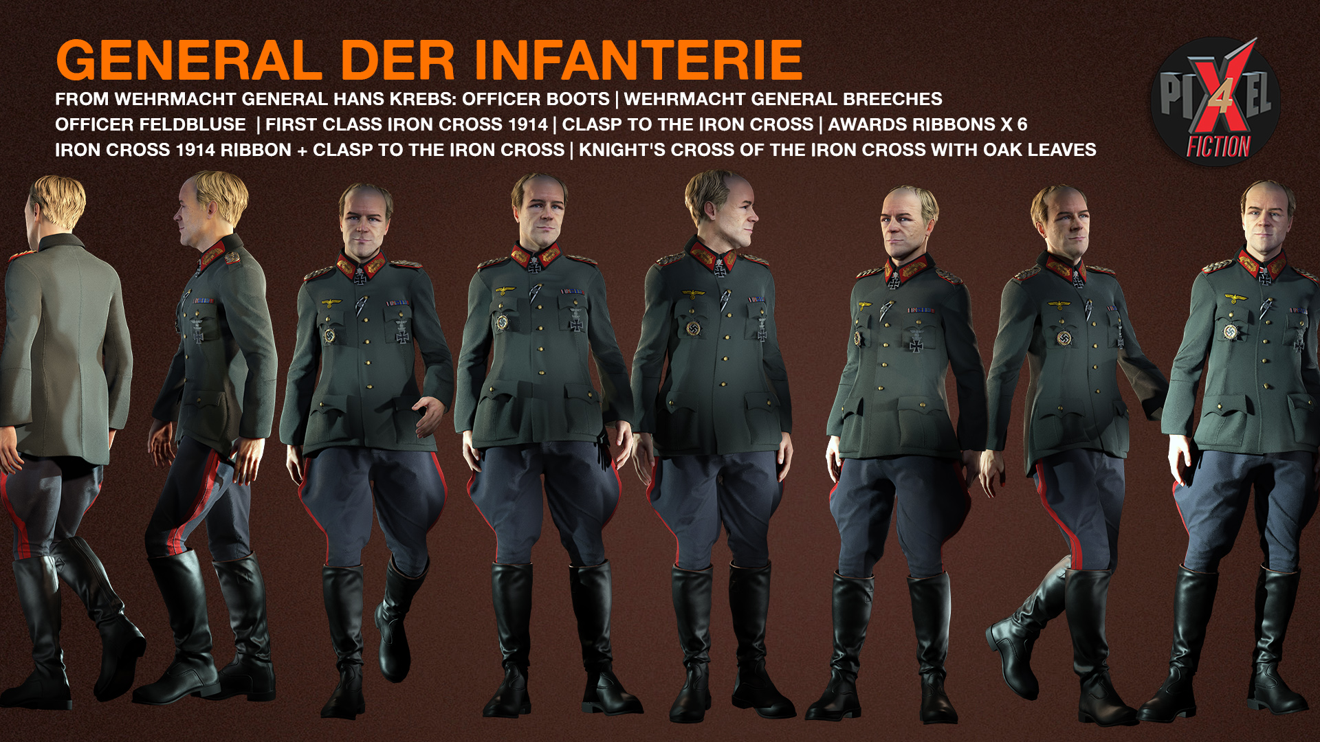 Wehrmacht General Infantry Outfit - Character Creator/Outfit ...