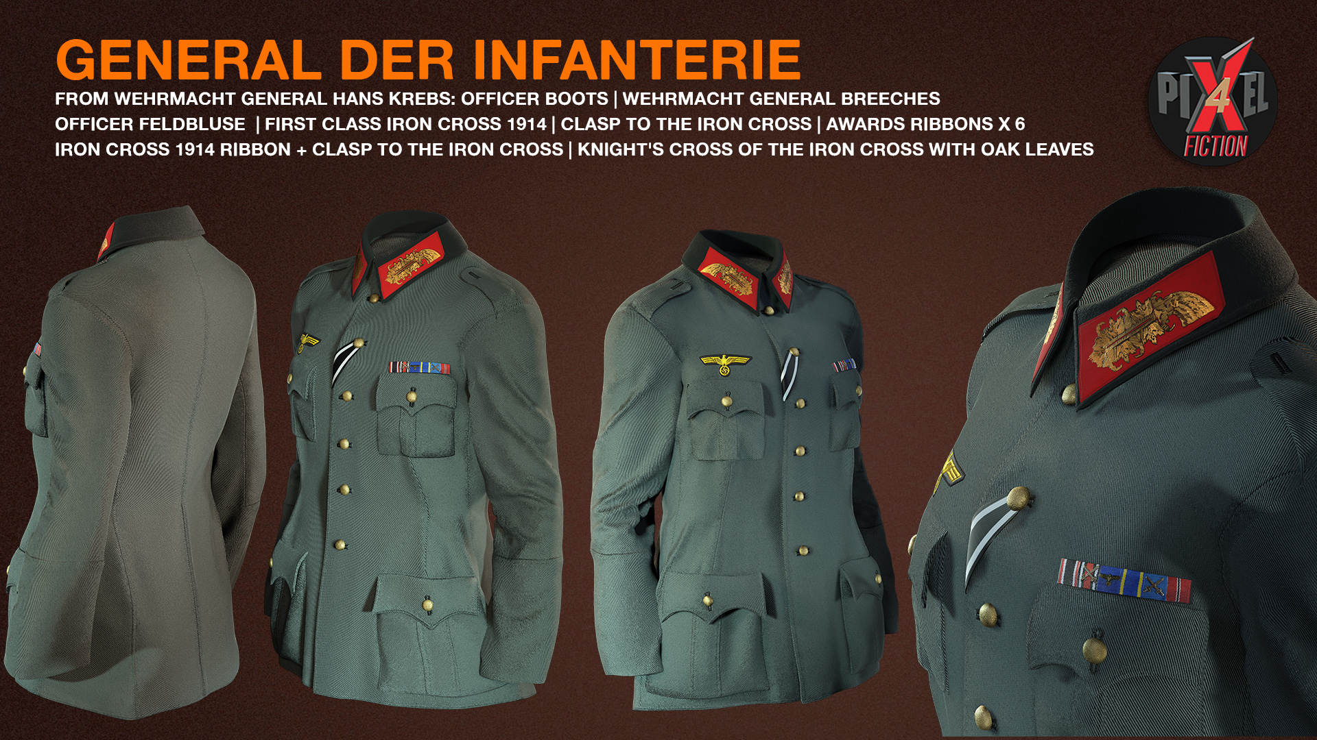Wehrmacht General Infantry Outfit - Character Creator/Outfit ...