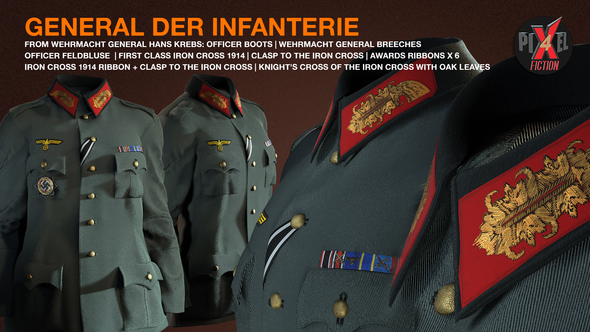 Wehrmacht General Infantry Outfit - Character Creator/Outfit ...
