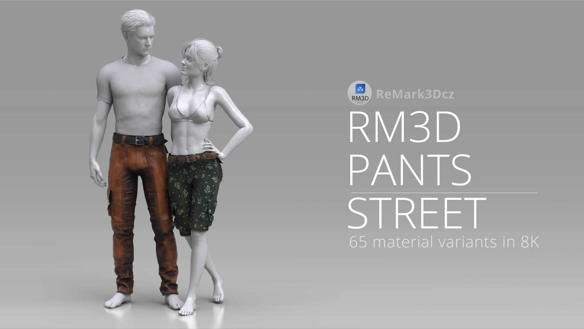 RM3D Pants Street 8K (65 variants) - Character Creator/Outfit - Reallusion Content Store