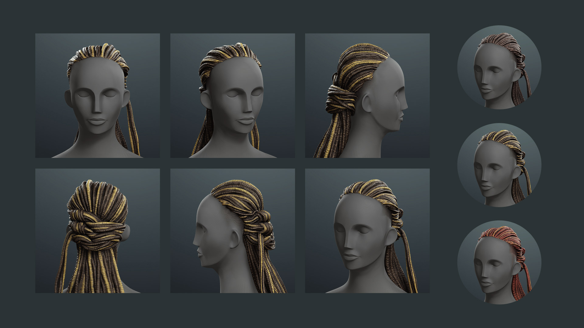 Lite Hair Afro Vol. 1 - Character Creator/Hair - Reallusion Content Store