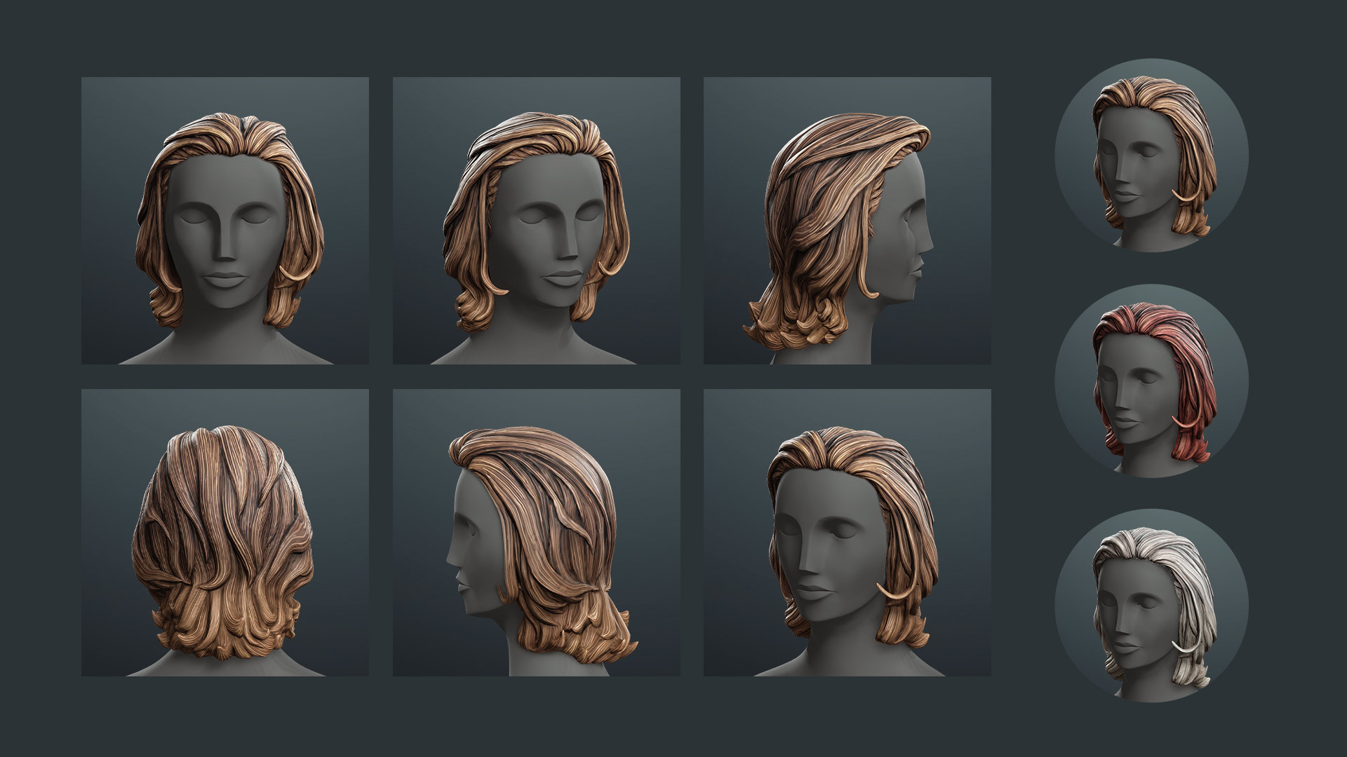 Lite Hair Male Vol. 2 - Character Creator/Hair - Reallusion Content Store