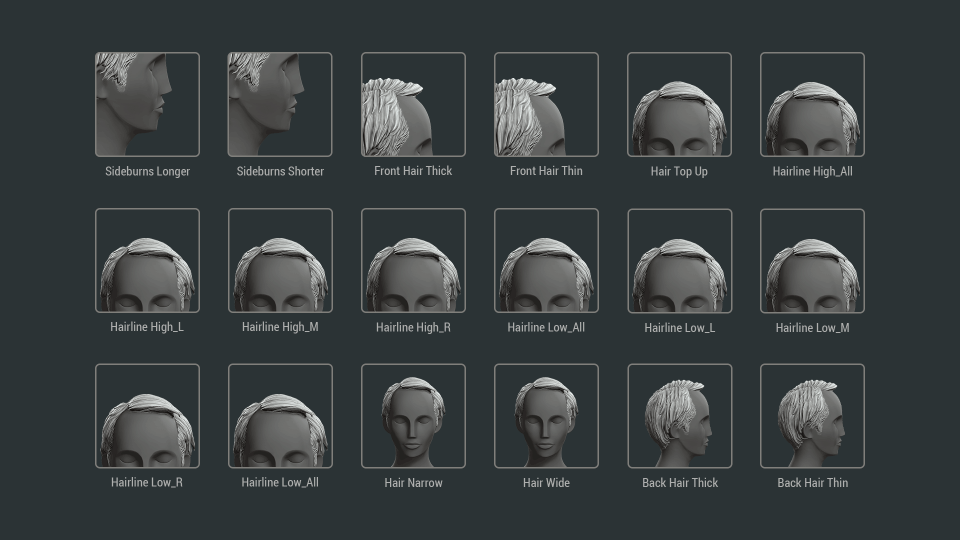 Lite Hair Male Vol. 2 - Character Creator/Hair - Reallusion Content Store