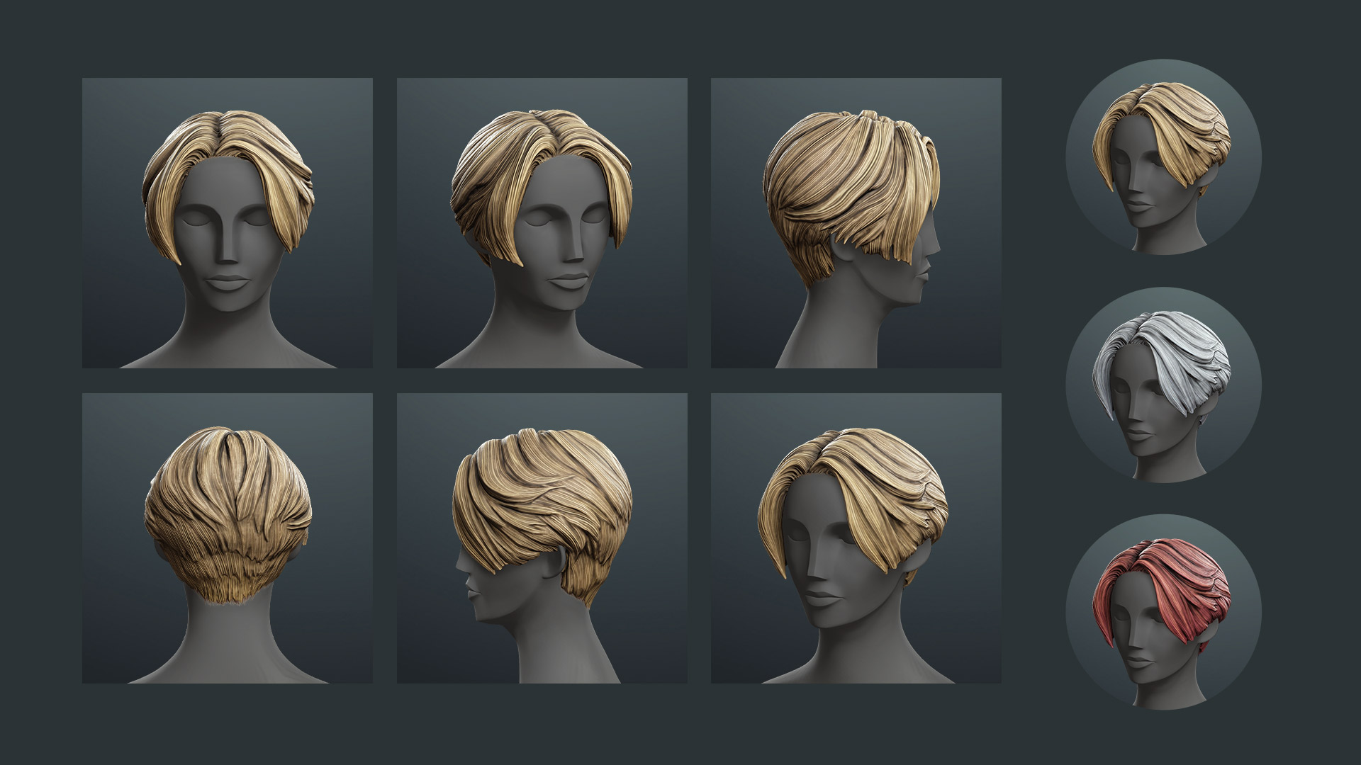 Lite Hair Male Vol. 2 - Character Creator/Hair - Reallusion Content Store
