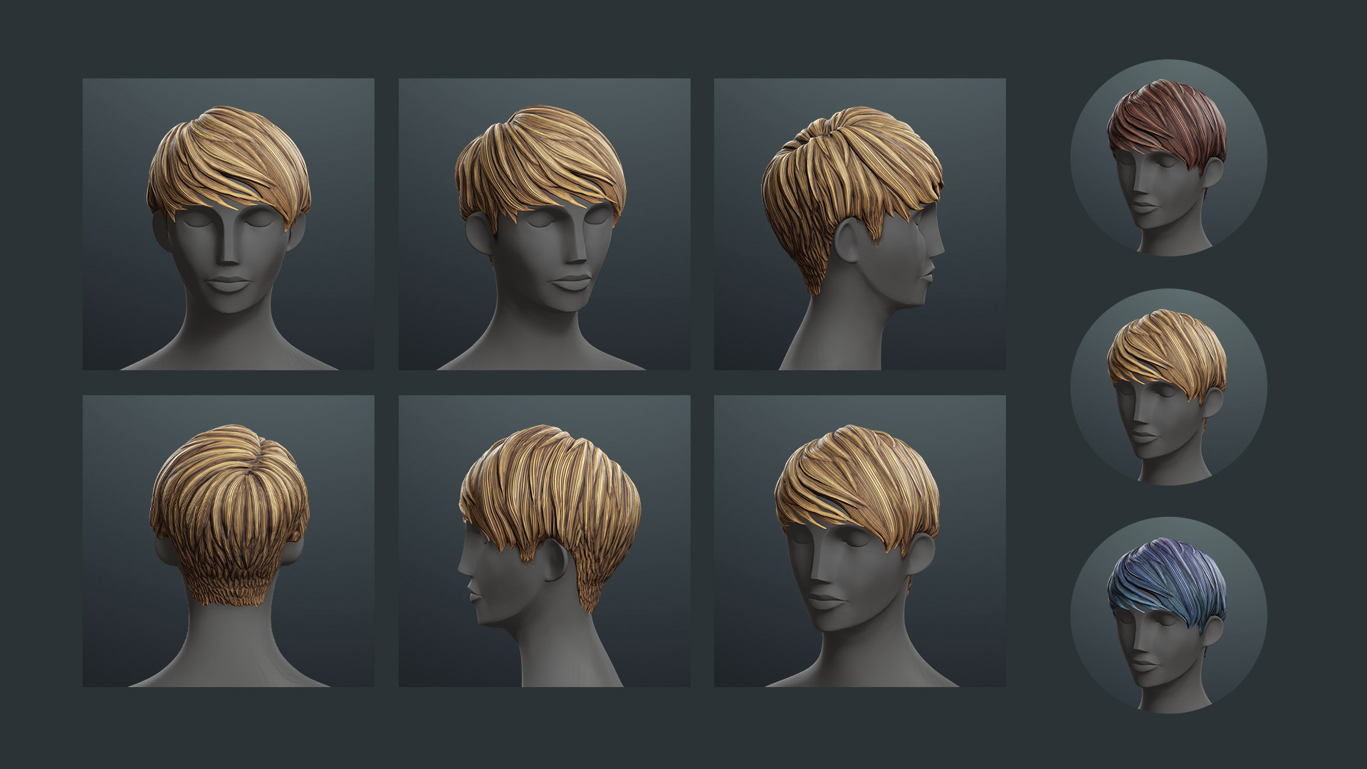 Lite Hair Male Vol. 2 - Character Creator/Hair - Reallusion Content Store