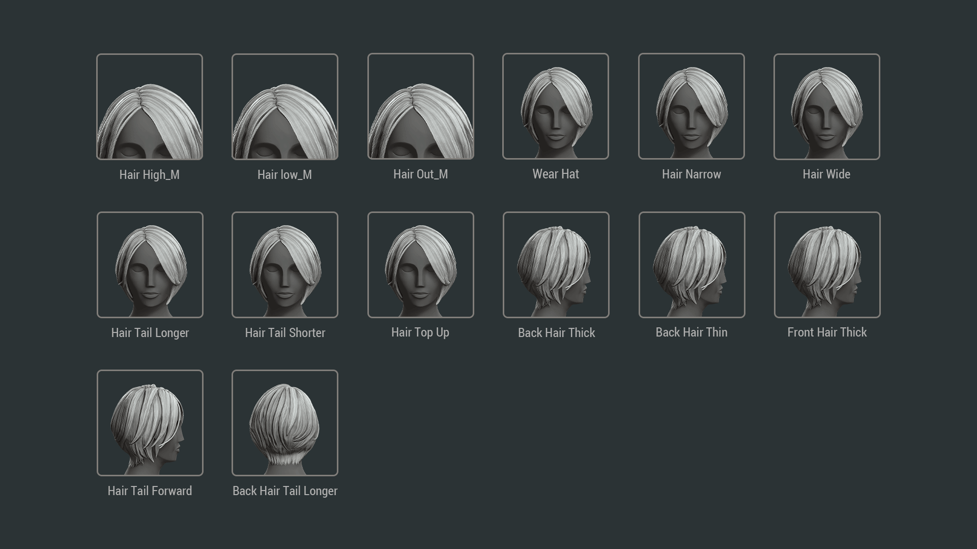 Lite Hair Female Vol. 2 - Character Creator/Hair - Reallusion Content Store