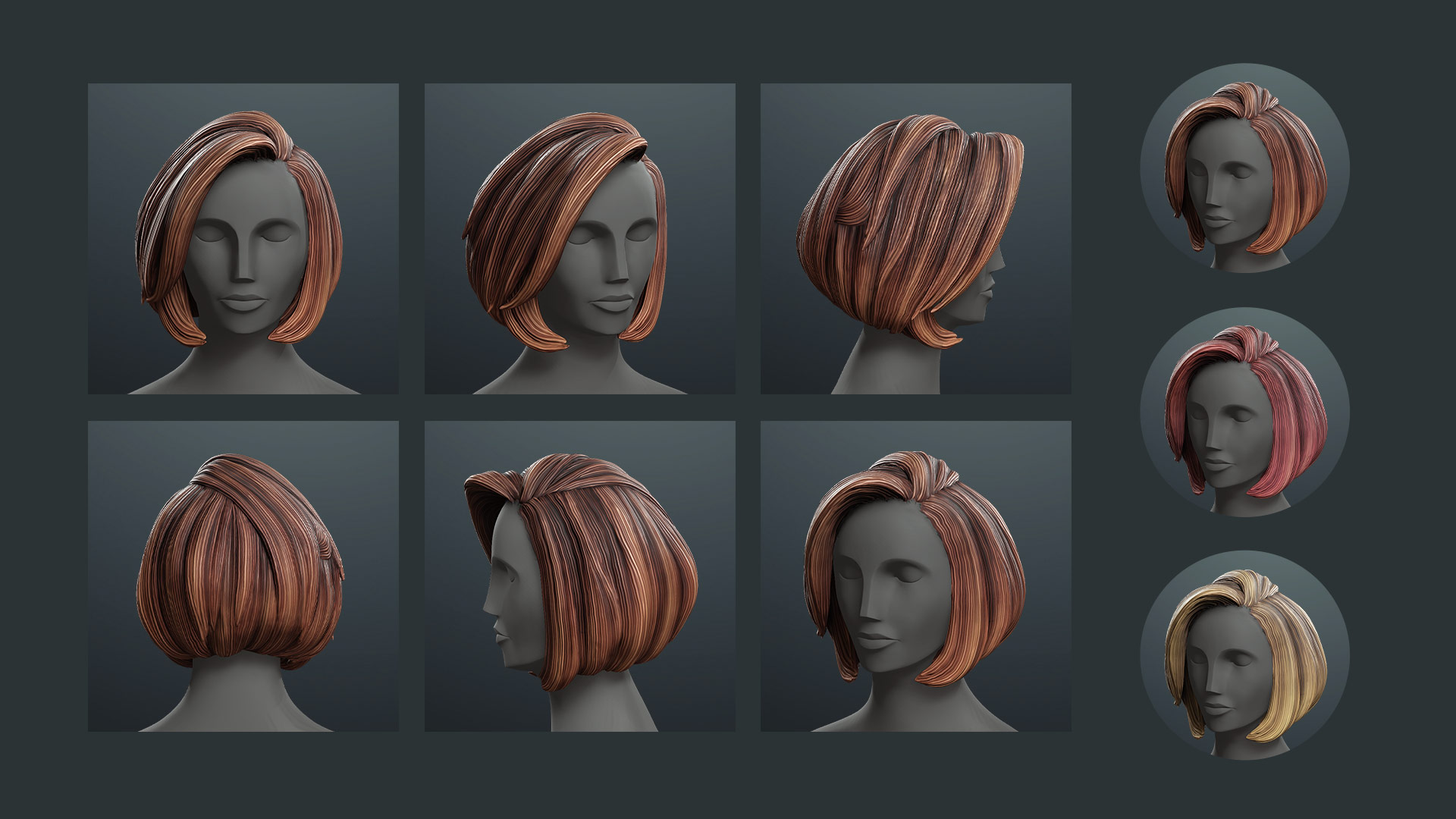 Lite Hair Female Vol. 2 - Character Creator/Hair - Reallusion Content Store
