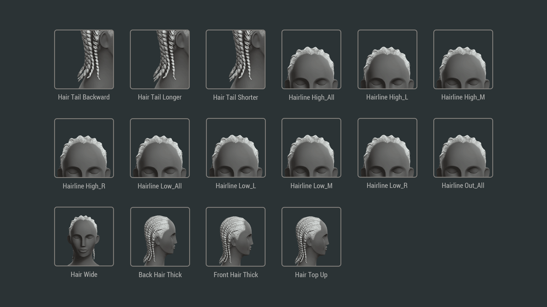 Lite Hair Afro Vol. 2 - Character Creator/Hair - Reallusion Content Store